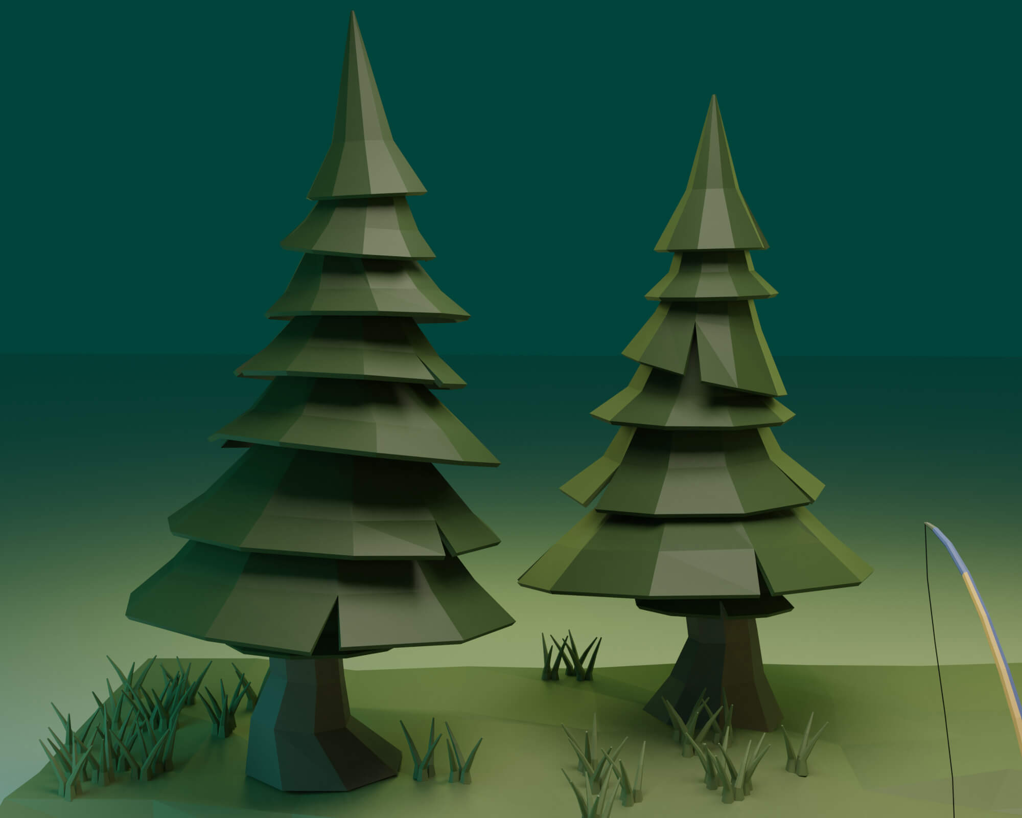 Fishing Corner Landscape - 3D Model by ApprenticeRaccoon