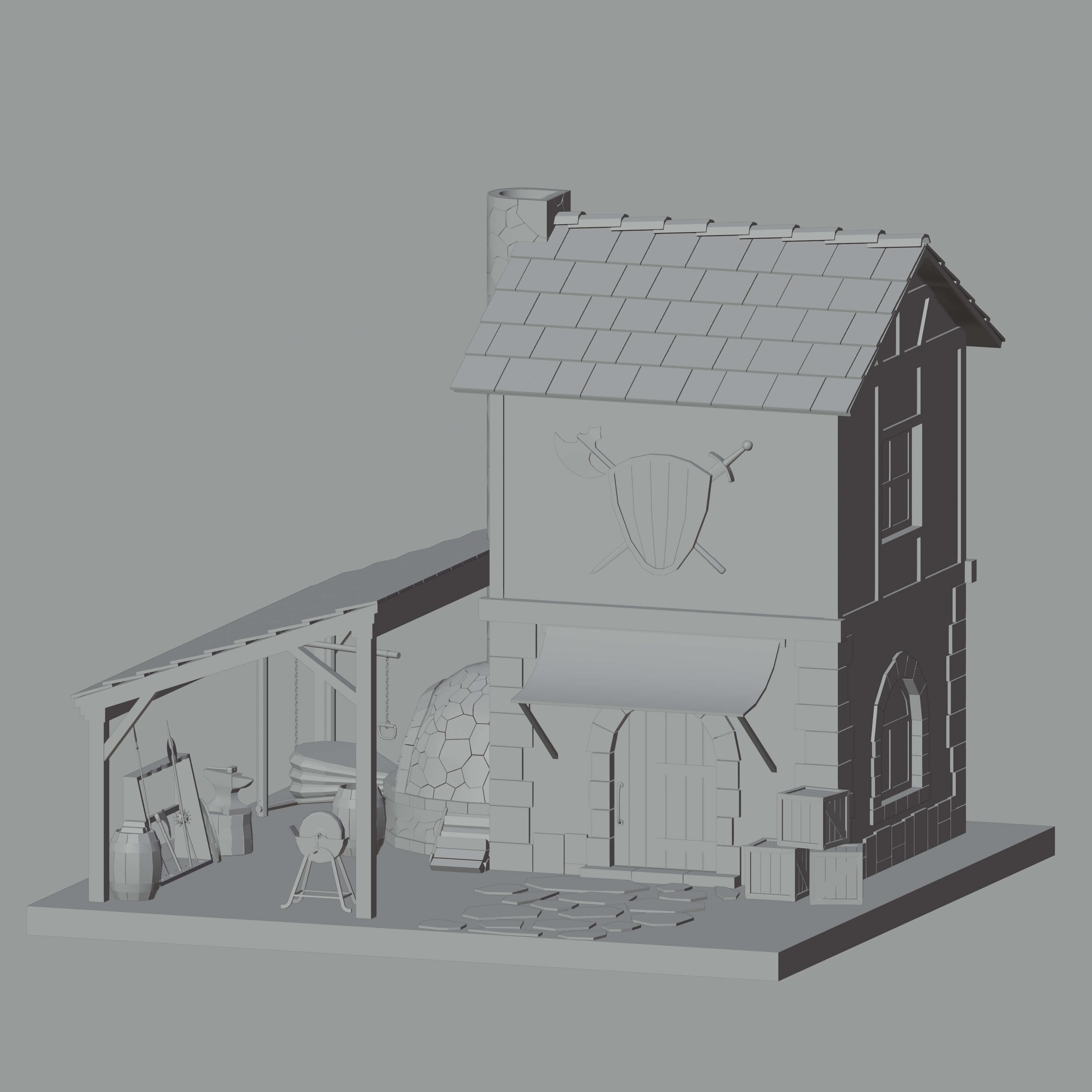 Forge - Medieval 3D Model by ApprenticeRaccoon