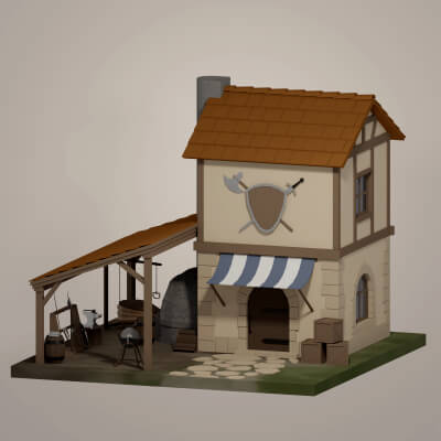 Forge - Medieval 3D Model by ApprenticeRaccoon