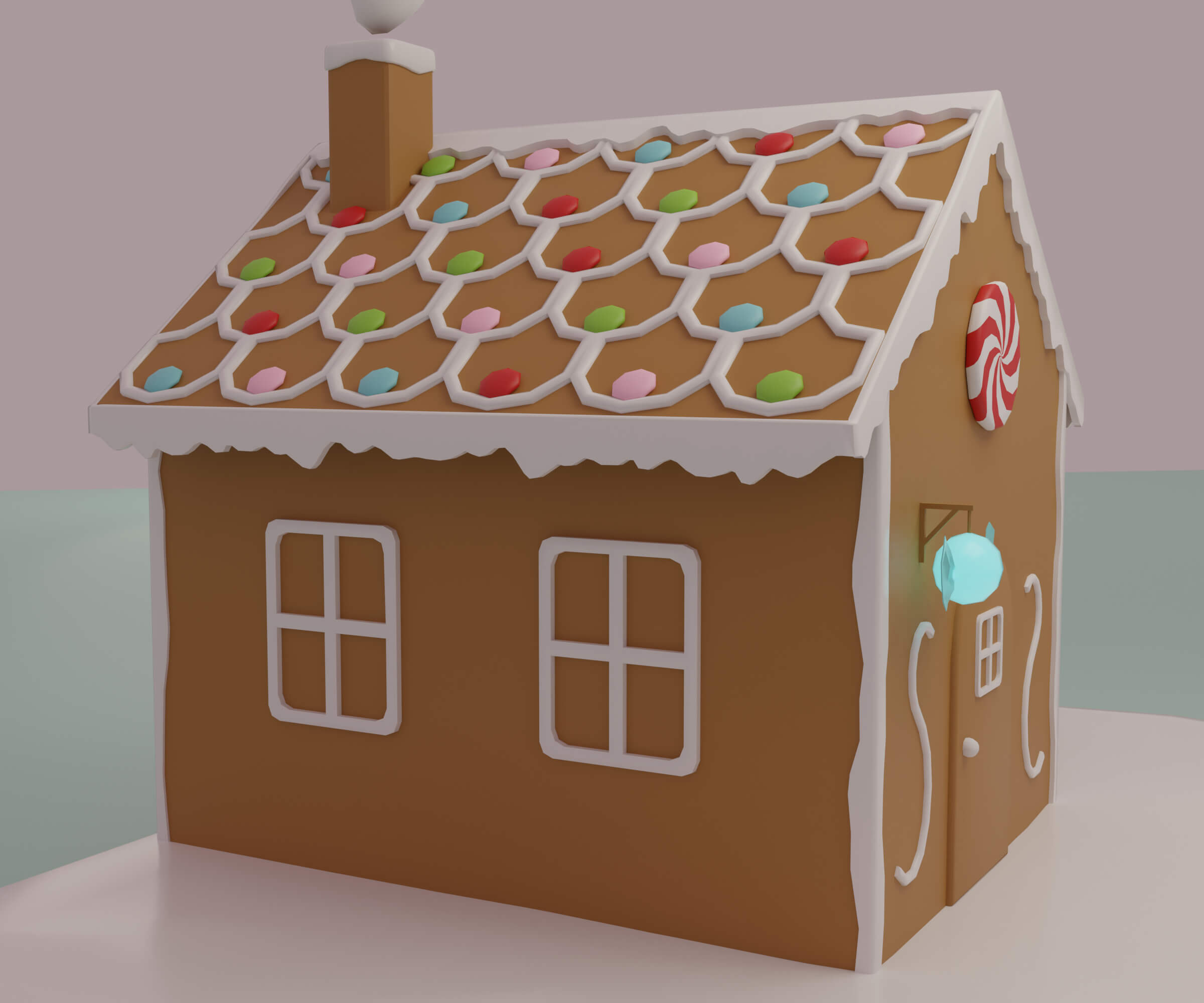 Gingerbread House - 3D Model by ApprenticeRaccoon