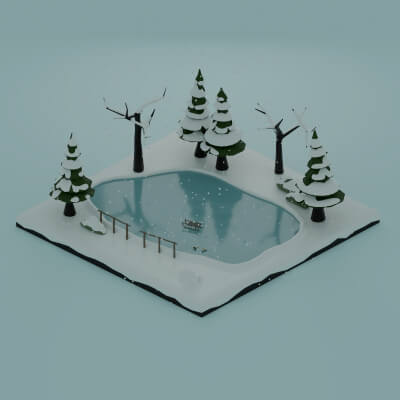 Ice Rink - landscape 3D Model by ApprenticeRaccoon
