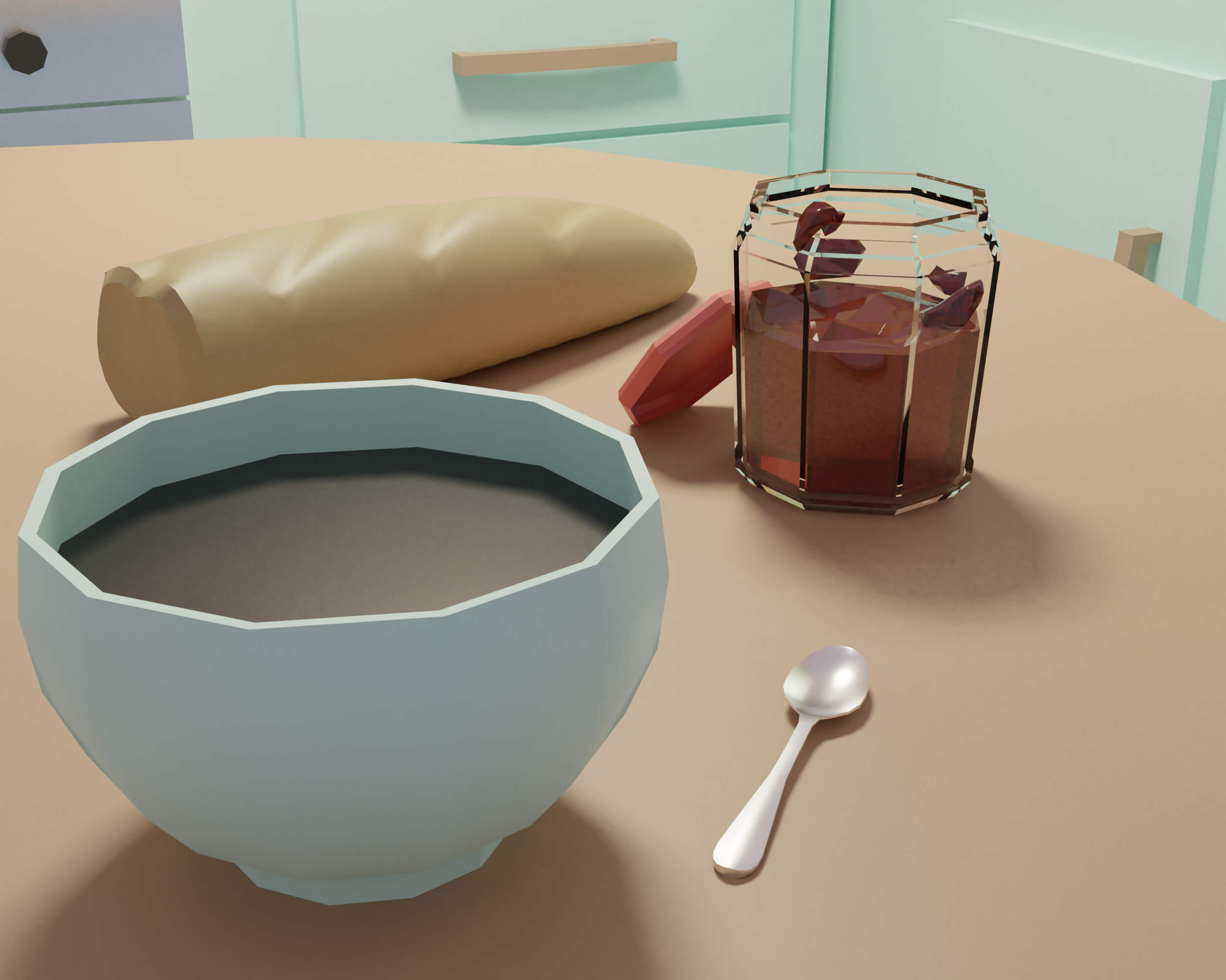Kitchen & Breakfast - 3D Model by ApprenticeRaccoon
