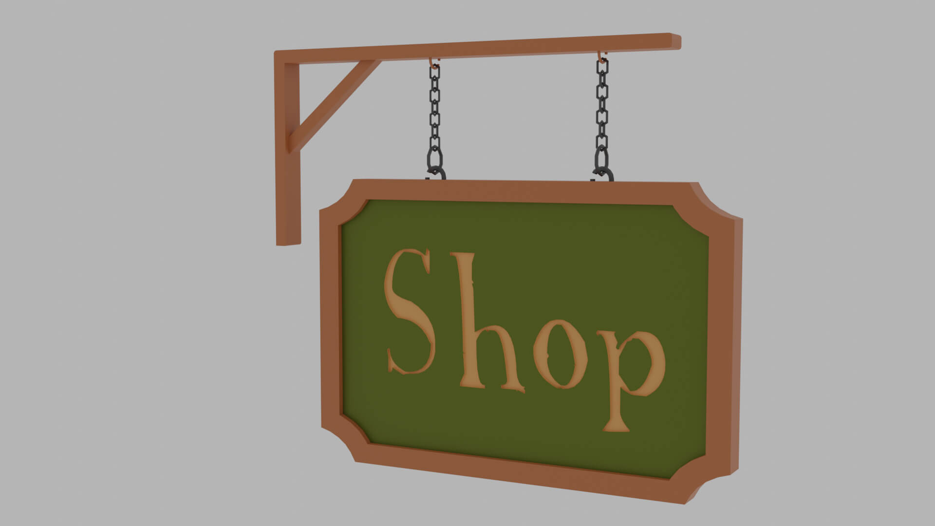 Shop- Store - building 3D Model by ApprenticeRaccoon