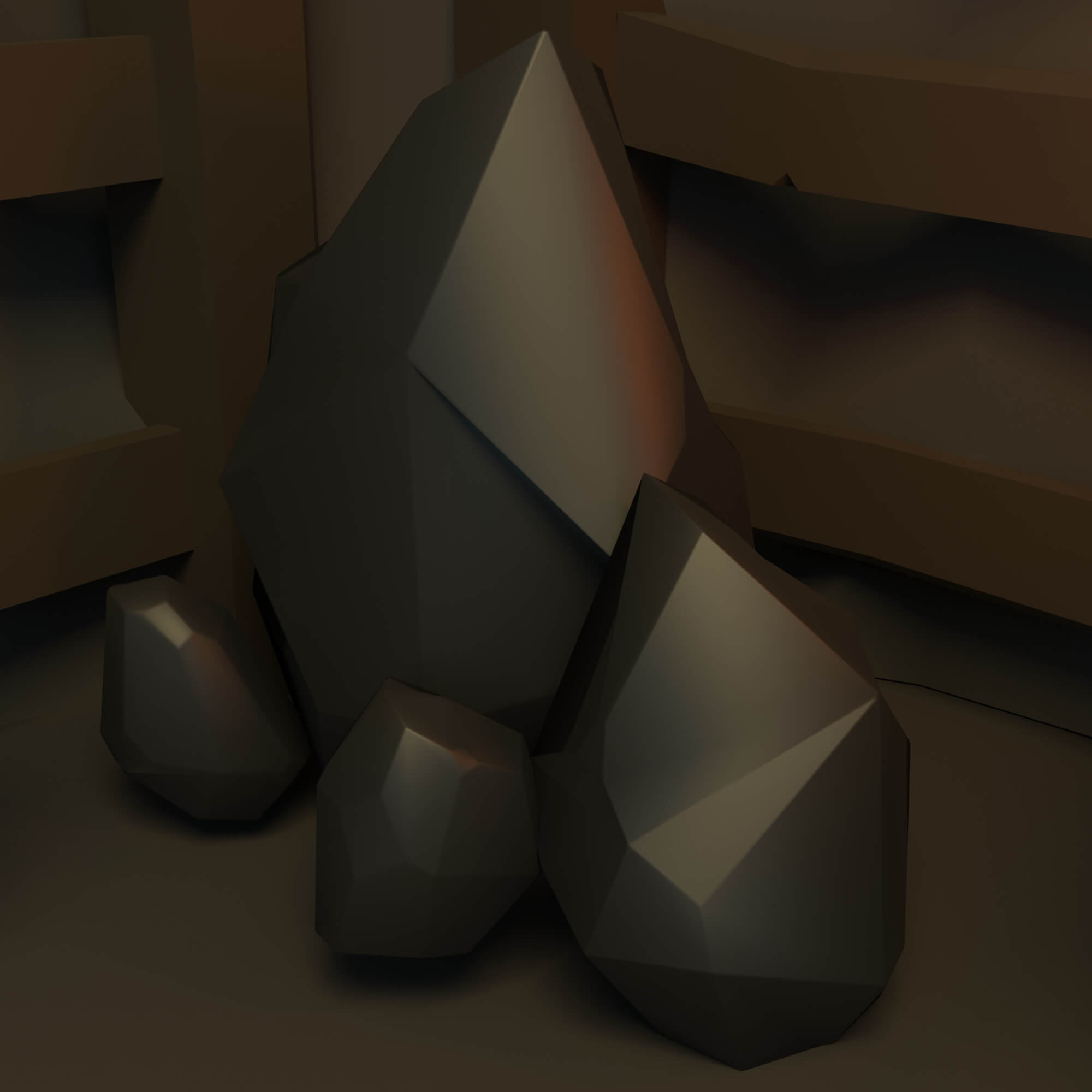 Mining - Crystal Mine 3D Model by ApprenticeRaccoon