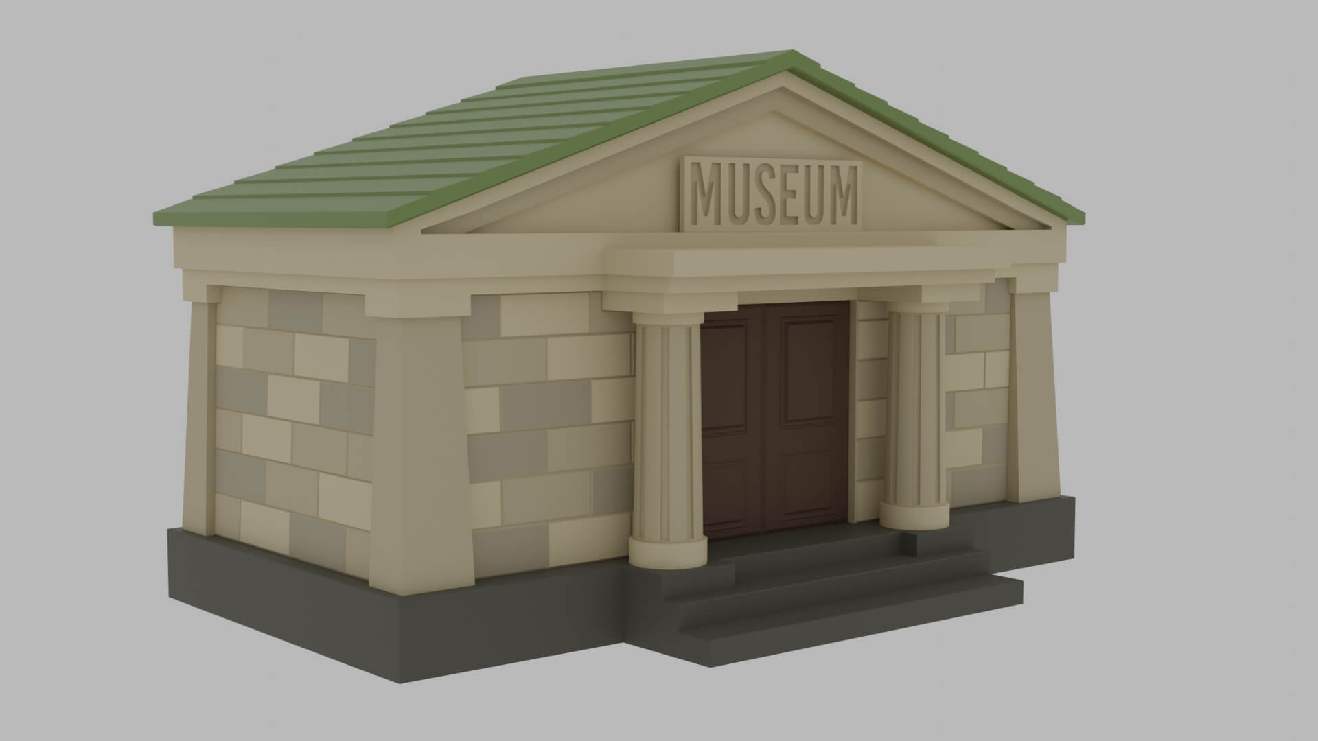 Museum - Building 3D Model by ApprenticeRaccoon