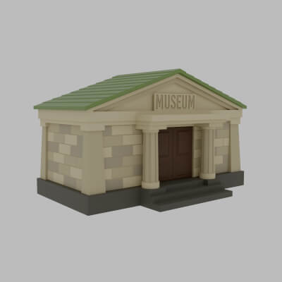 Museum - Building 3D Model by ApprenticeRaccoon