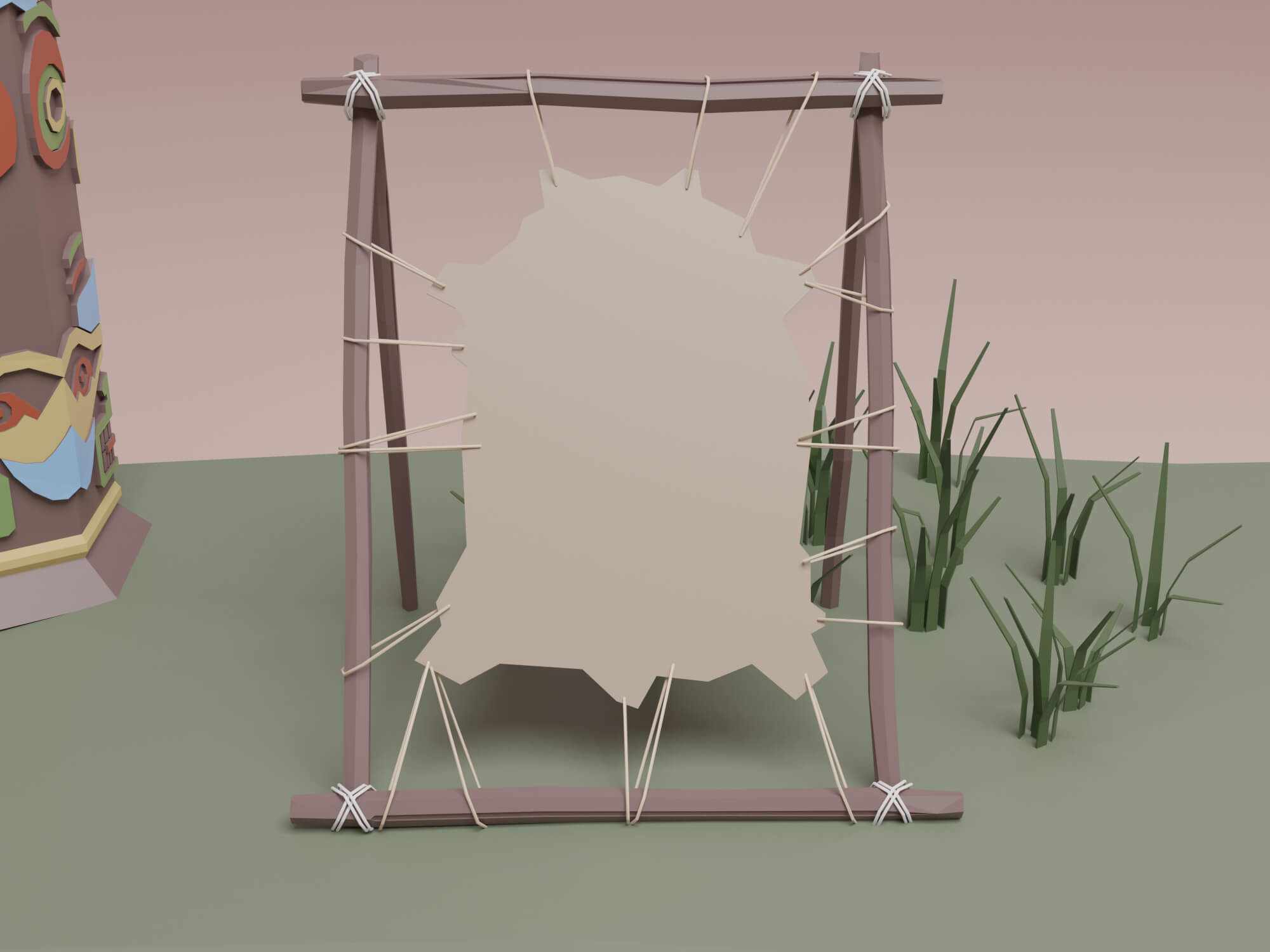 Native American Village - 3D Model by ApprenticeRaccoon