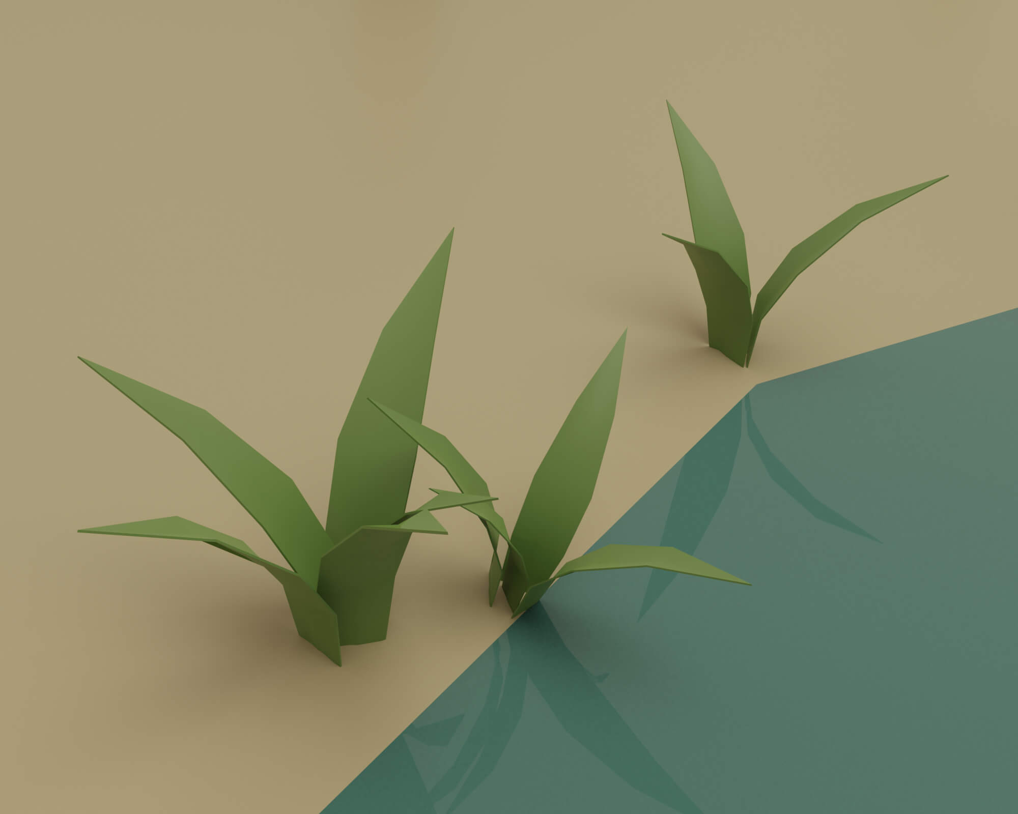 Oasis - Desert 3D Model by ApprenticeRaccoon