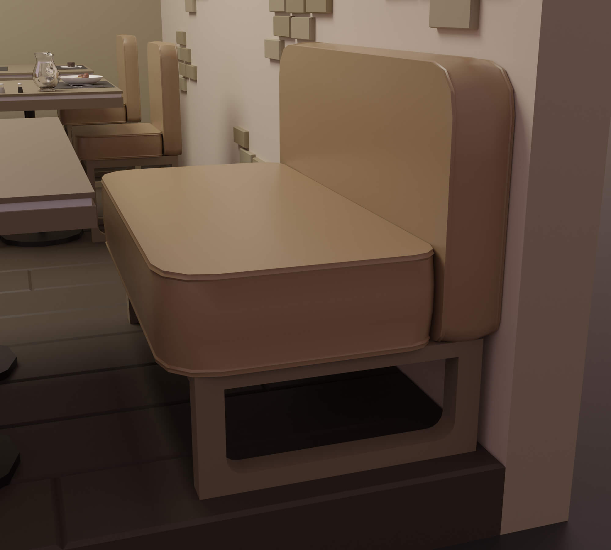Restaurant - Bistro 3D Model by ApprenticeRaccoon