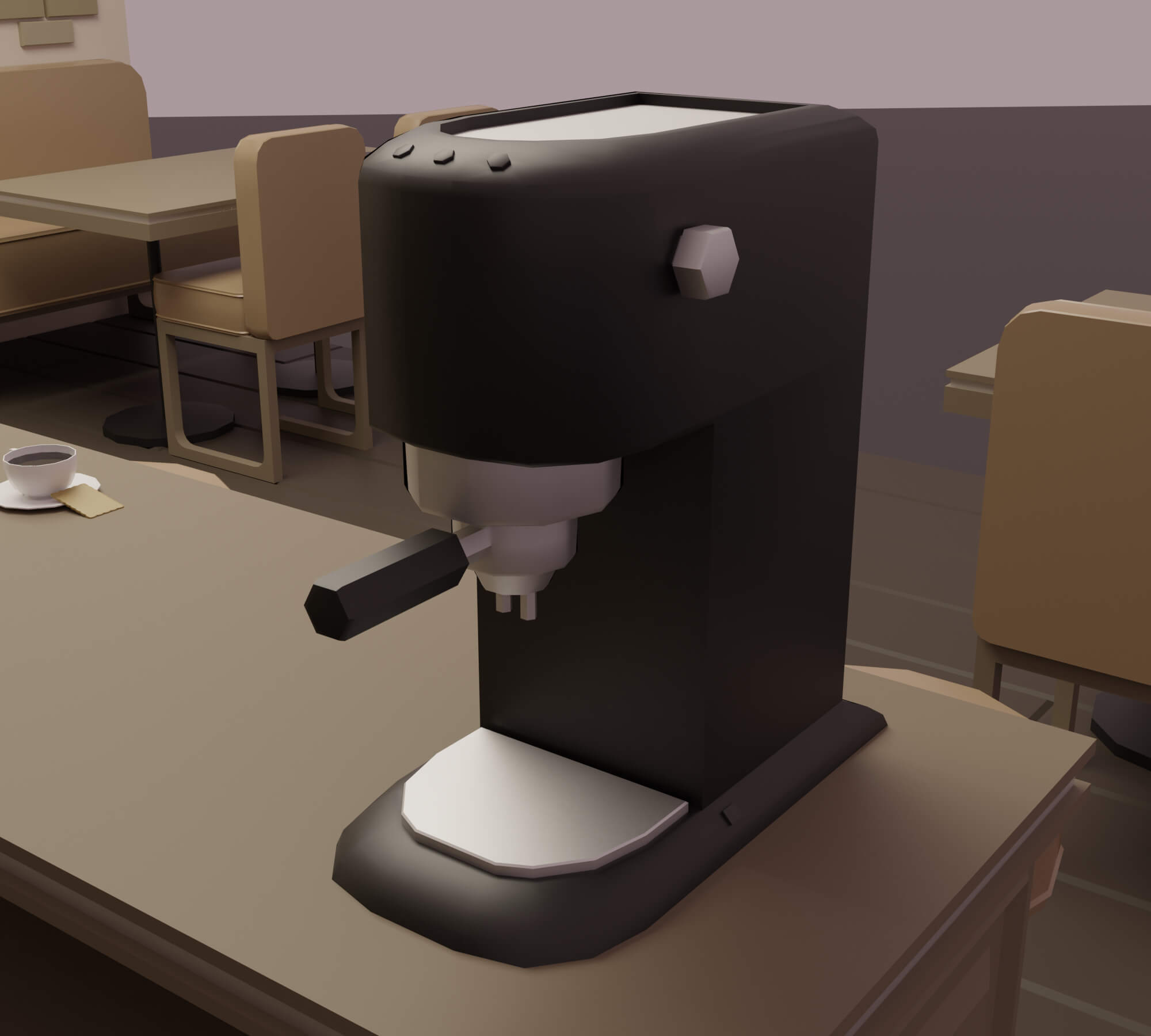 Restaurant - Bistro 3D Model by ApprenticeRaccoon