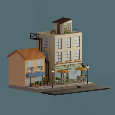 3D Models | Street Elements | Buildings | RenderHub