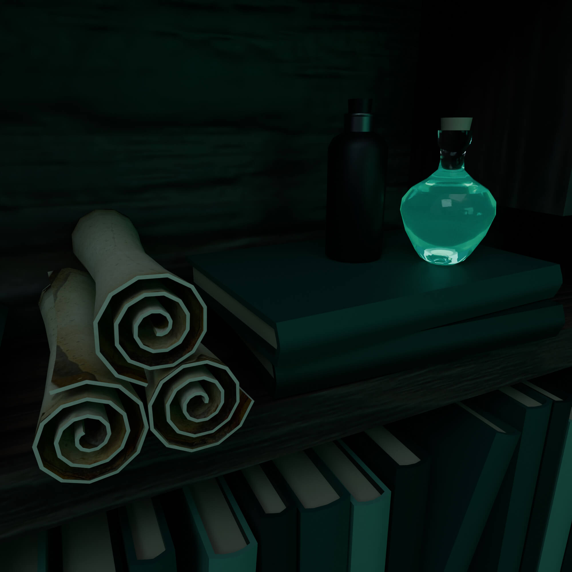 Wizard Living-Room 3D Model by ApprenticeRaccoon