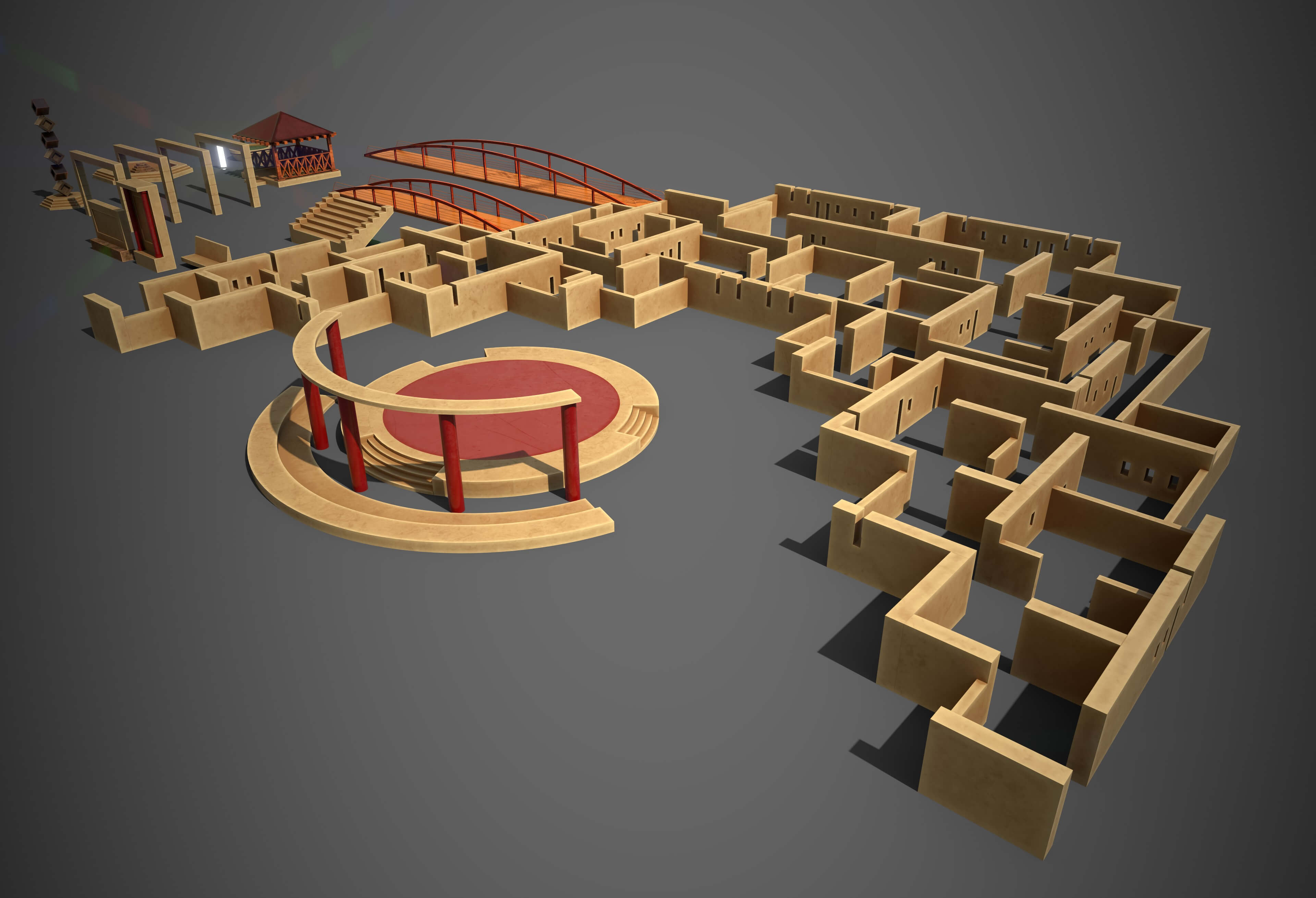 Children Park Structure - 3D Model by ApuArt