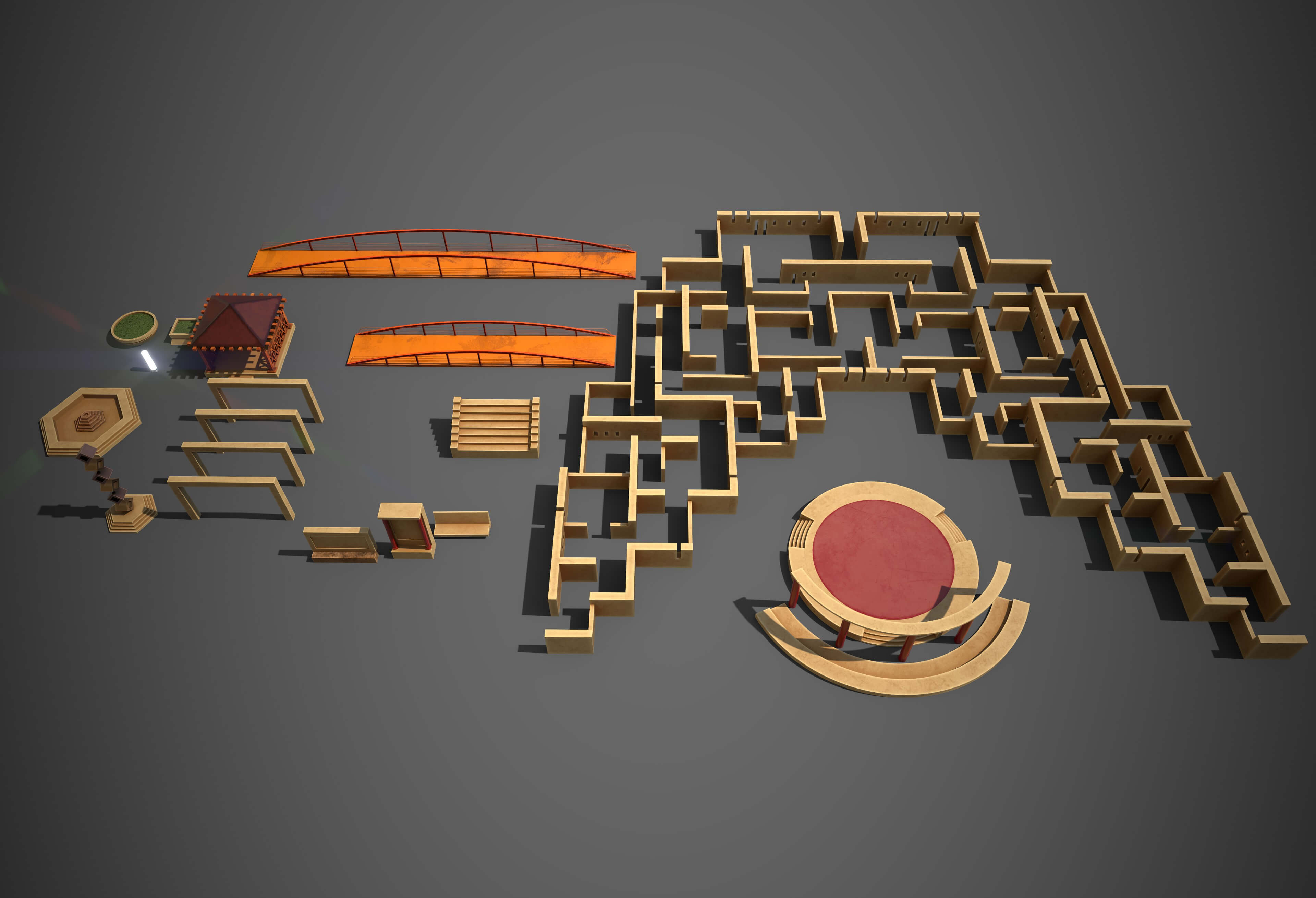 Children Park Structure - 3D Model by ApuArt