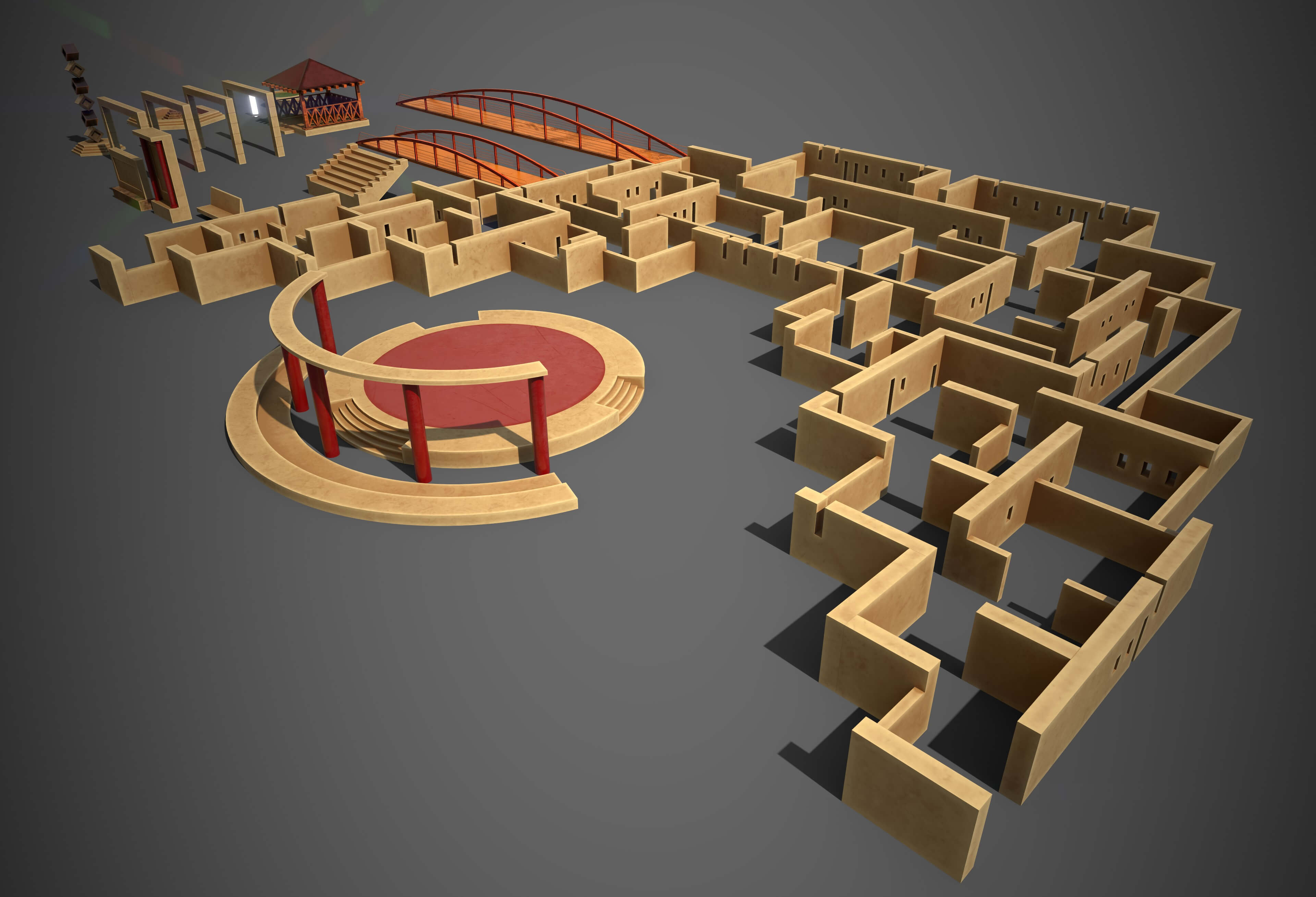 Children Park Structure - 3D Model by ApuArt