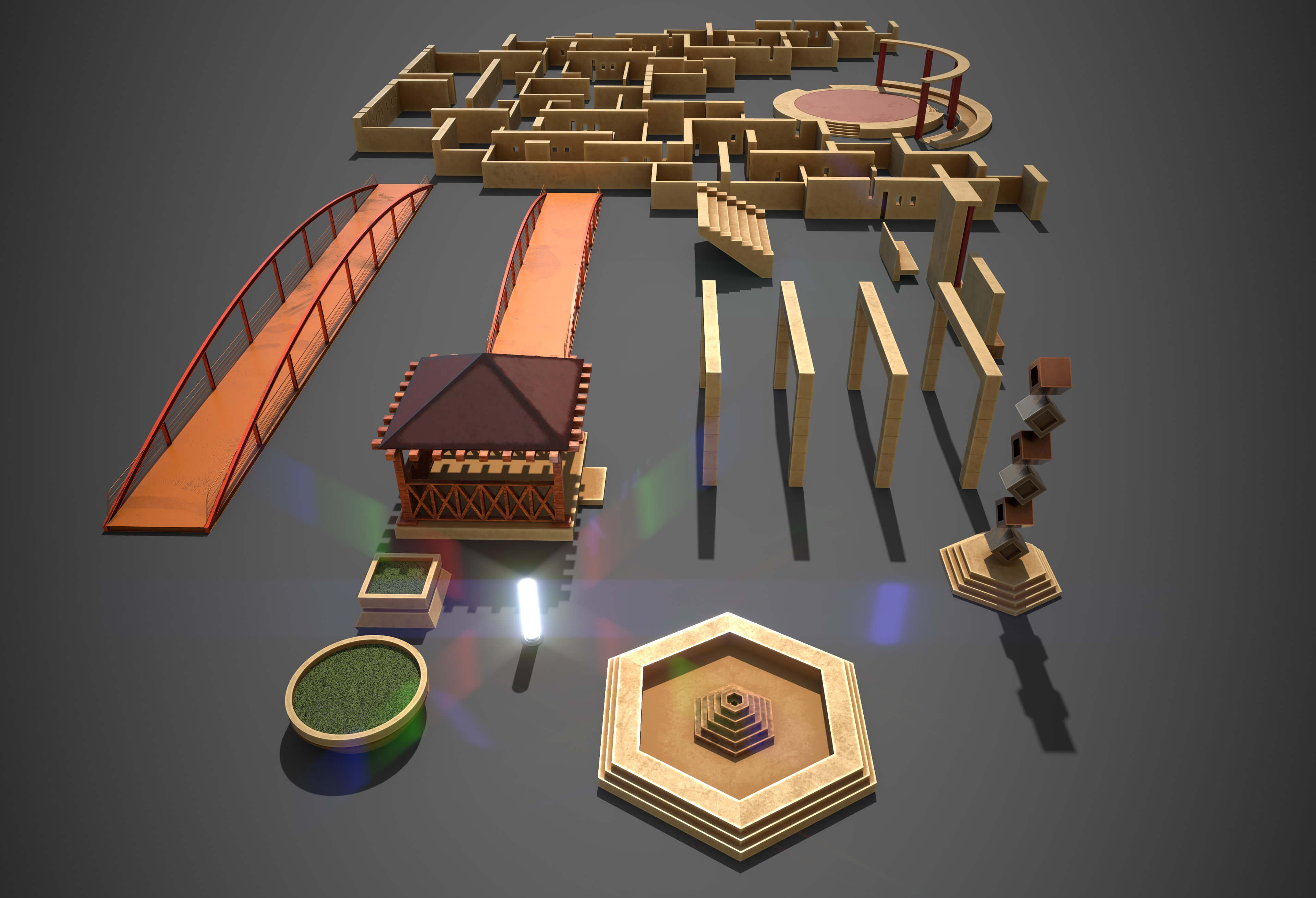 Children Park Structure - 3D Model by ApuArt