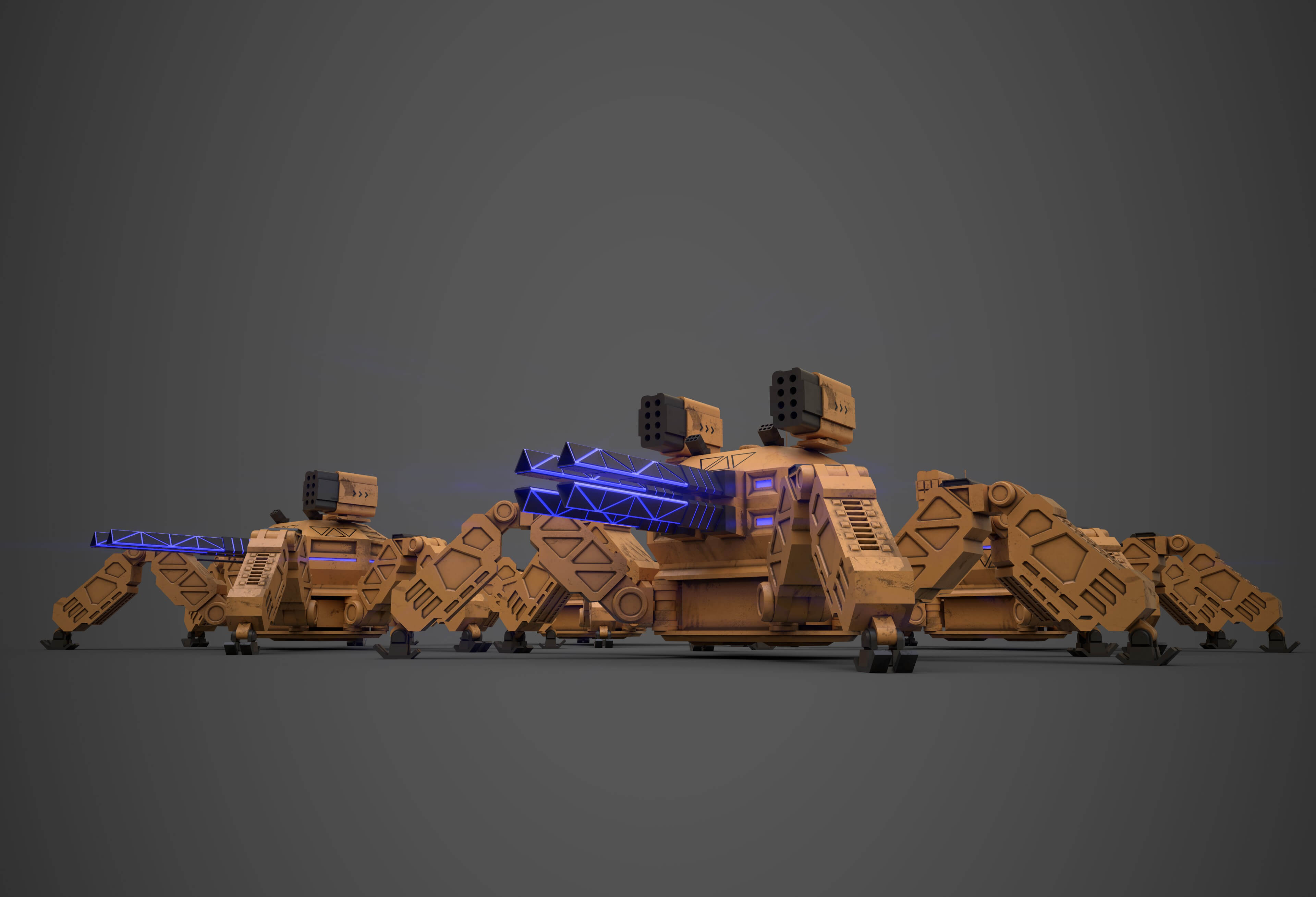 Crab Tank Modular - 3D Model by ApuArt