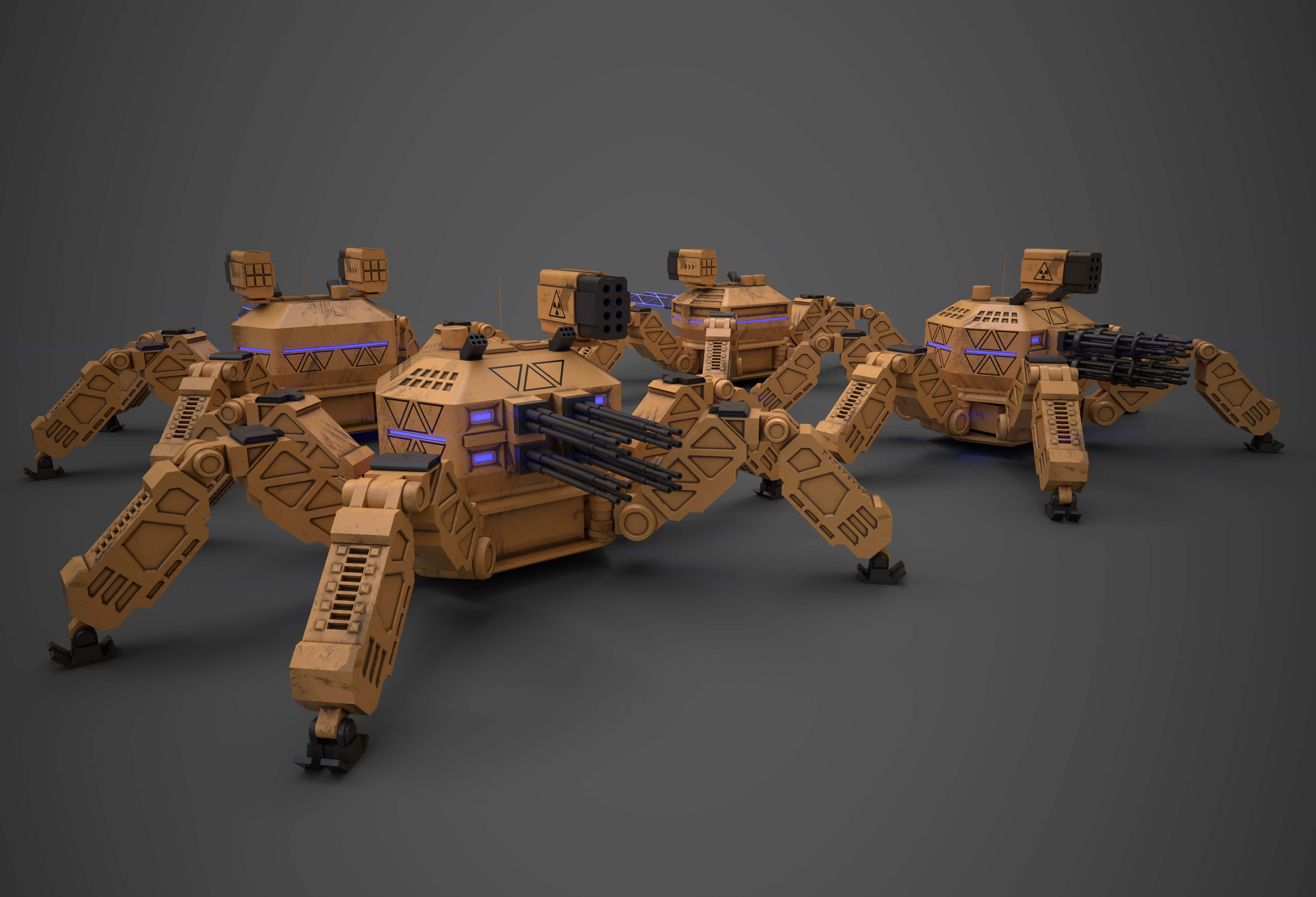 Crab Tank Modular - 3D Model by ApuArt