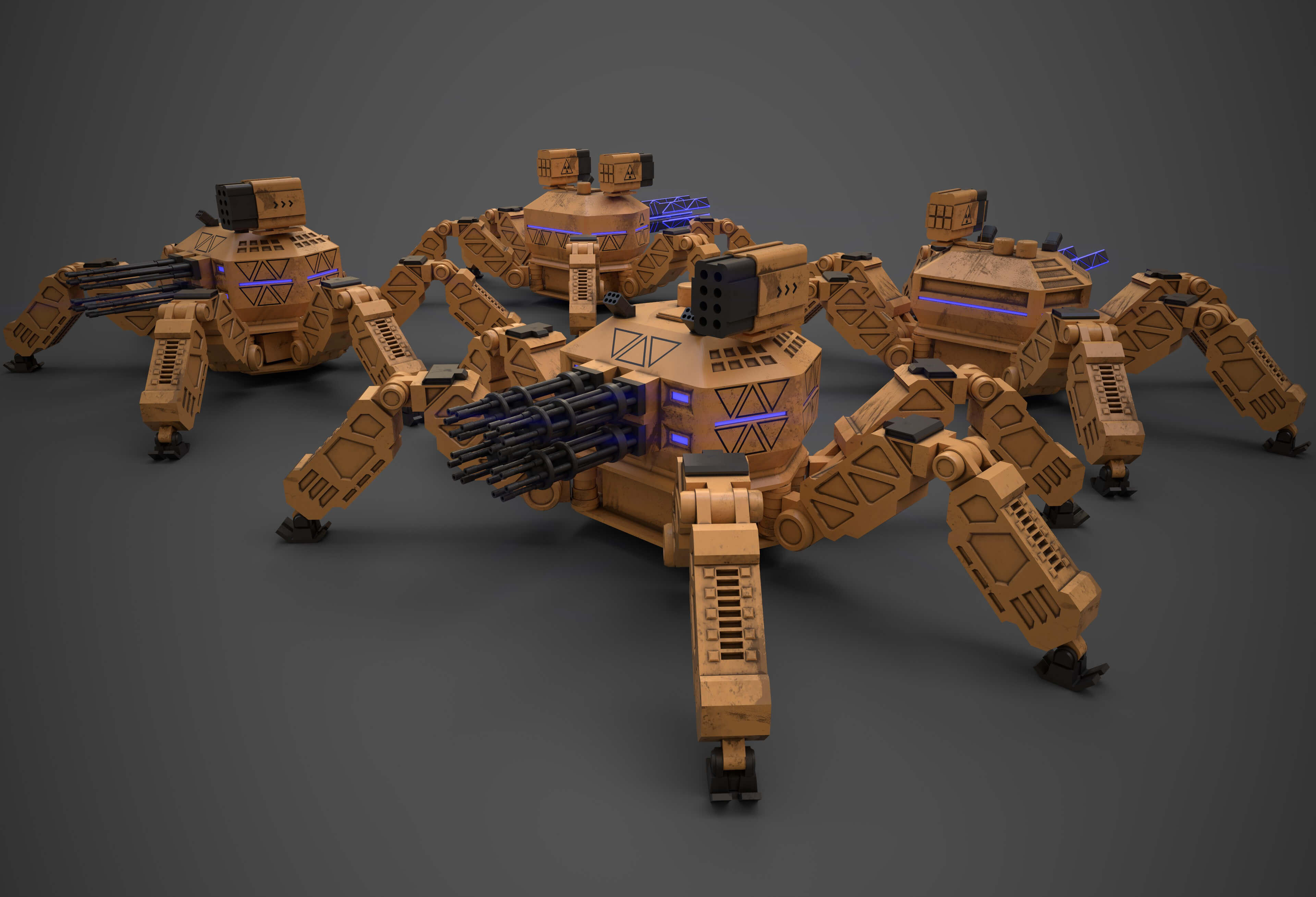 Crab Tank Modular - 3D Model by ApuArt