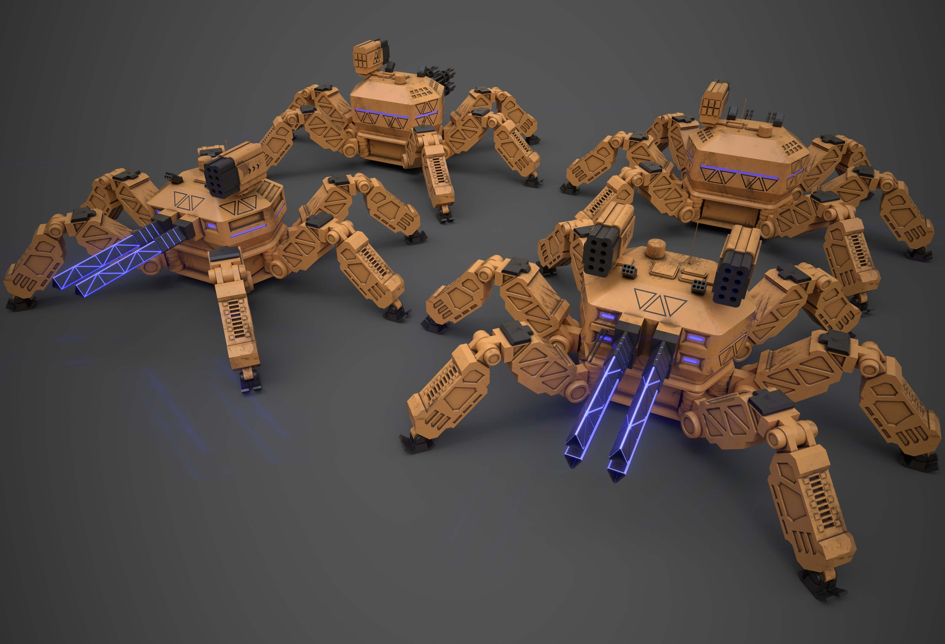 Crab Tank Modular - 3D Model by ApuArt