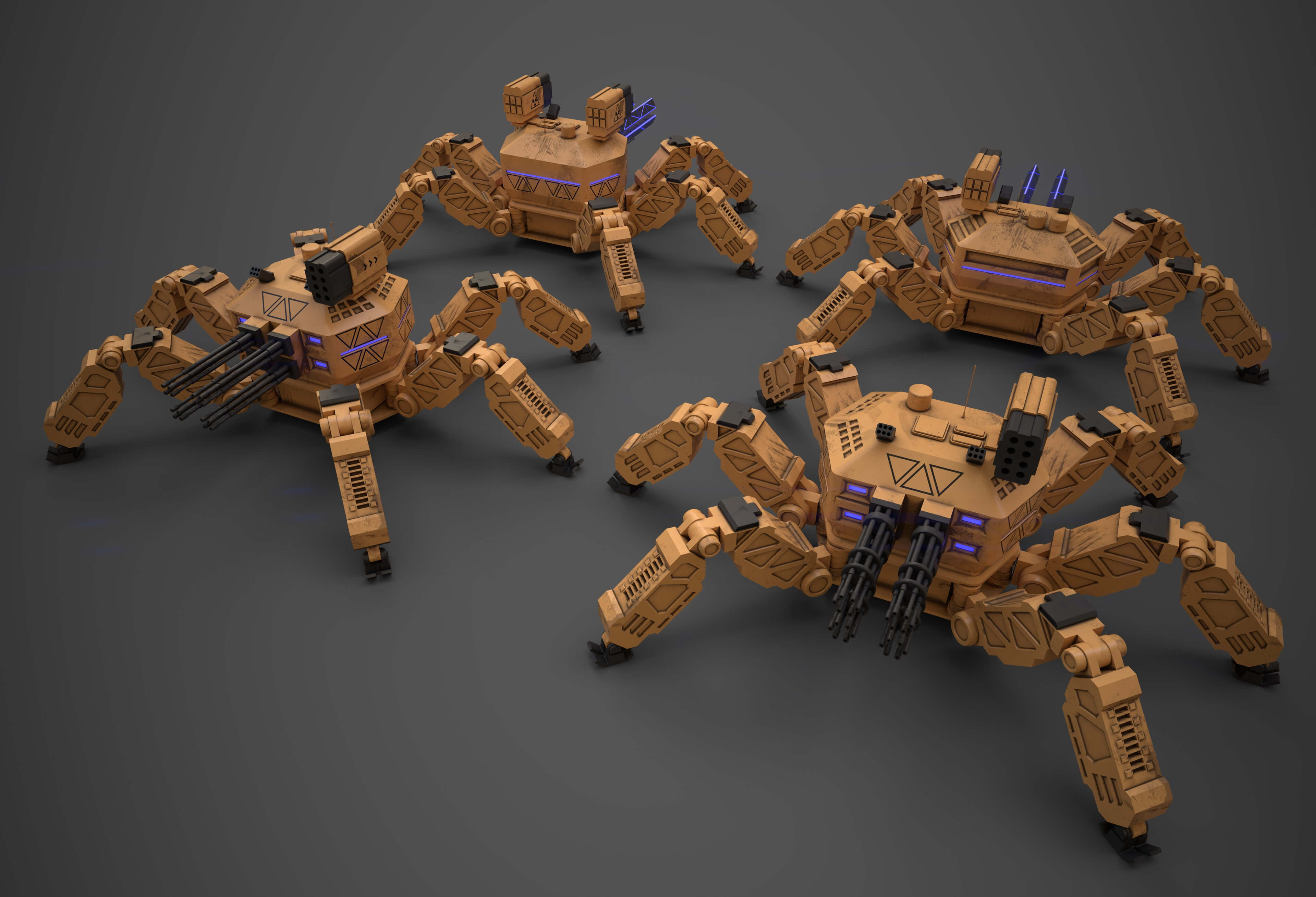 Crab Tank Modular - 3D Model by ApuArt