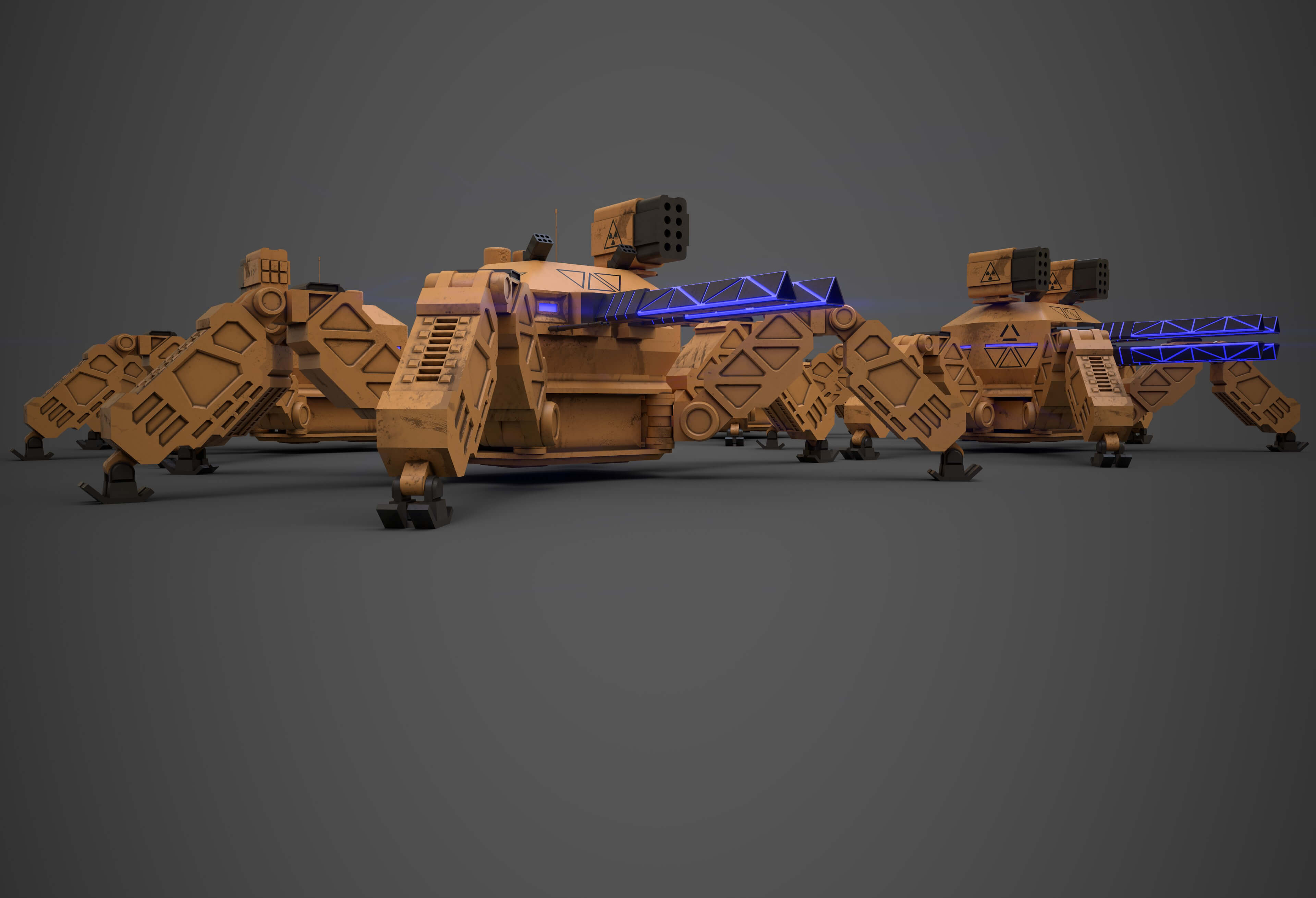 Crab Tank Modular - 3D Model by ApuArt