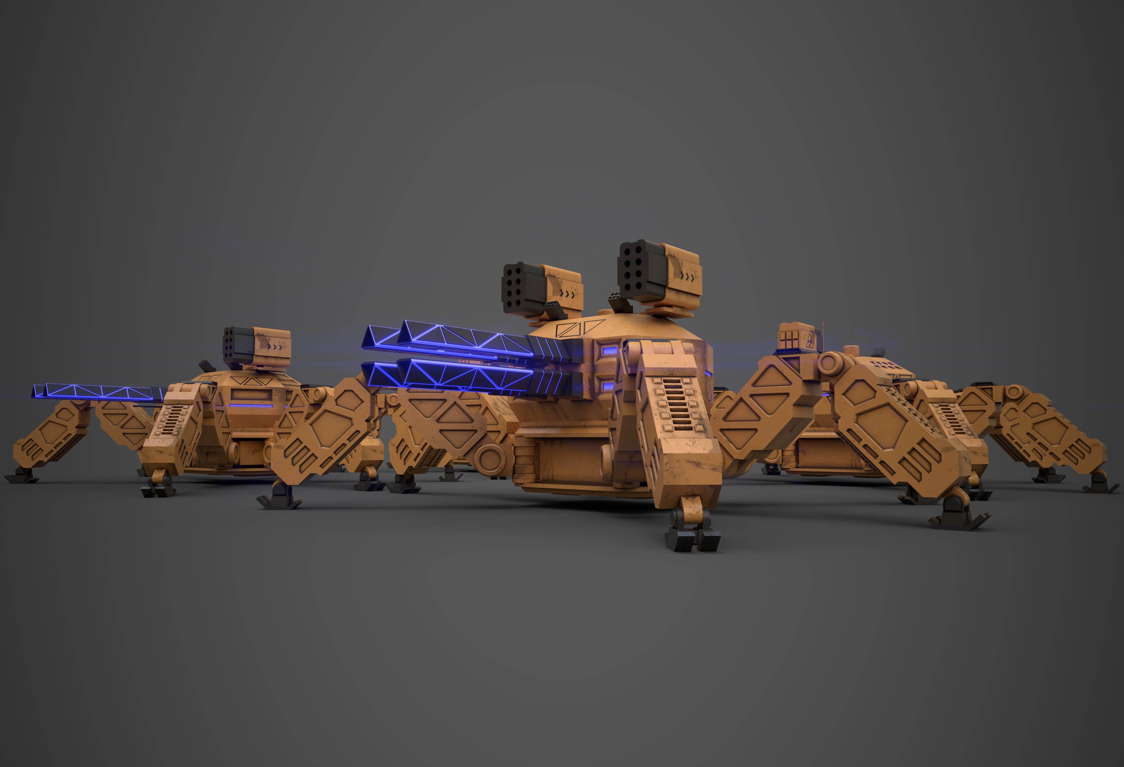 Crab Tank Modular - 3D Model by ApuArt