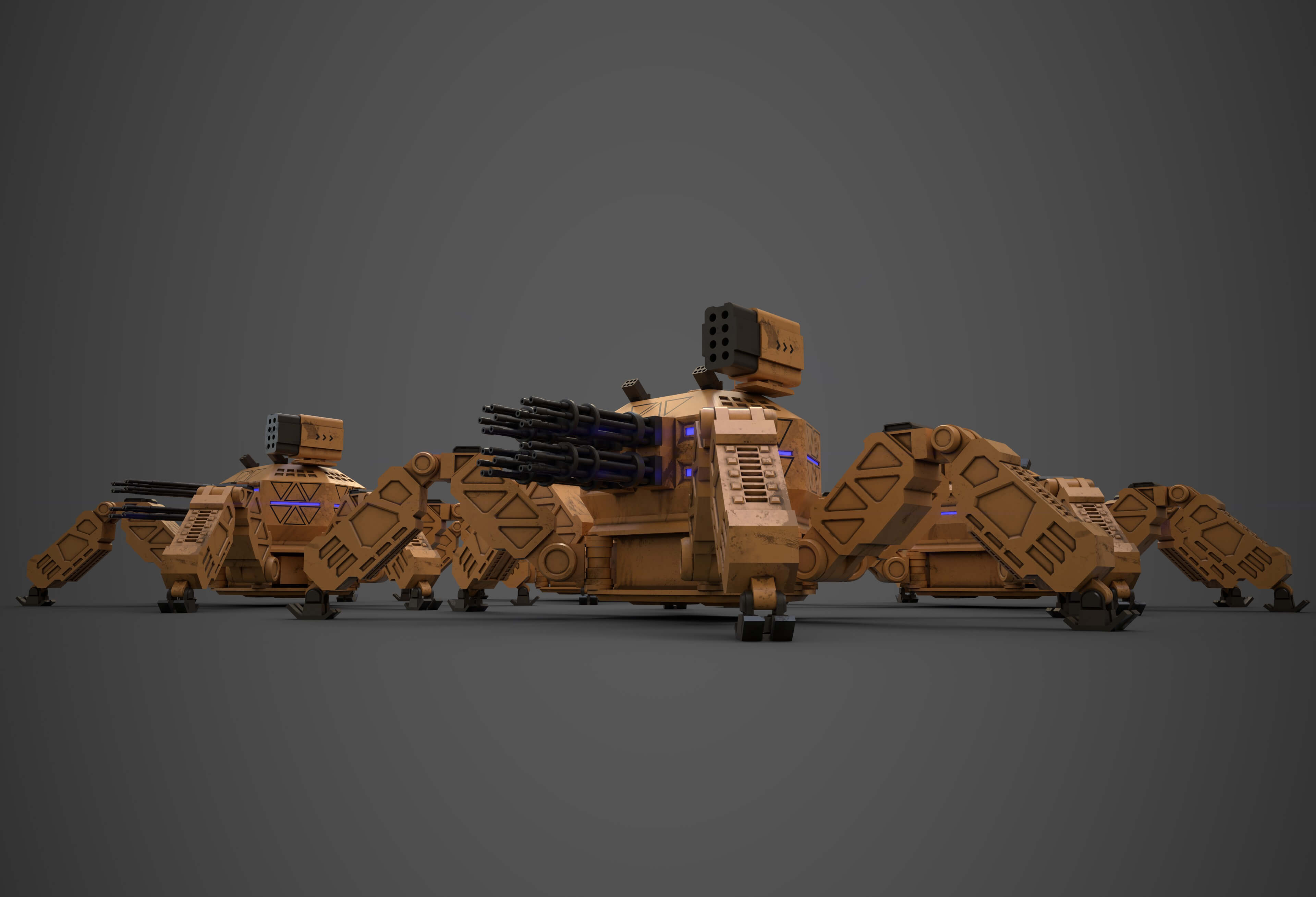 Crab Tank Modular - 3D Model by ApuArt