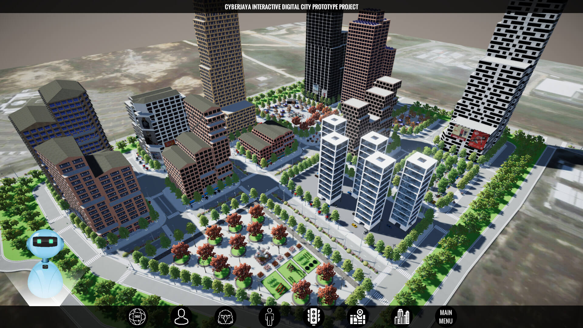 3D digital twin project Cyberjaya (prototype) 3D Render by ApuArt