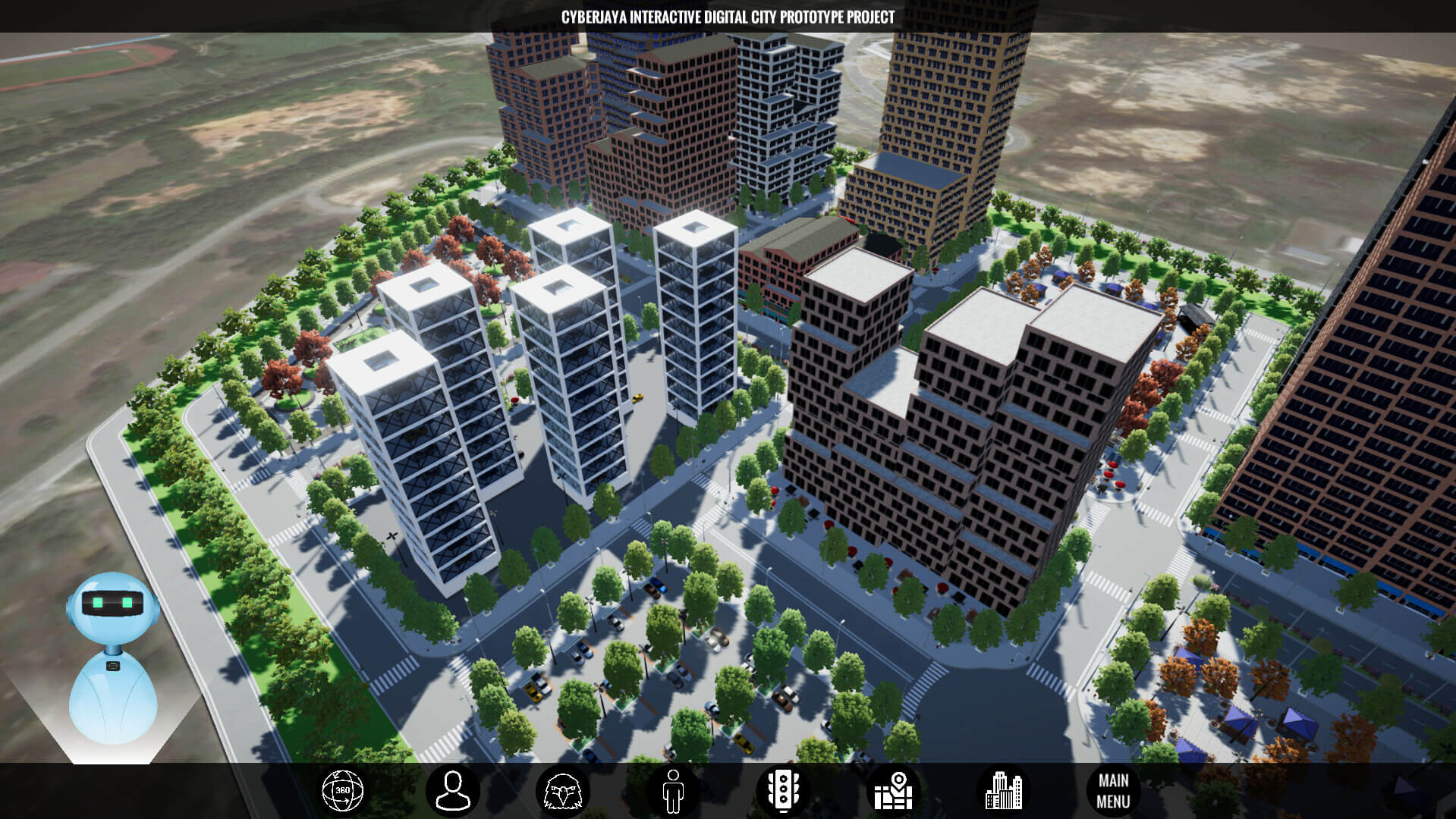 3D digital twin project Cyberjaya (prototype) 3D Render by ApuArt