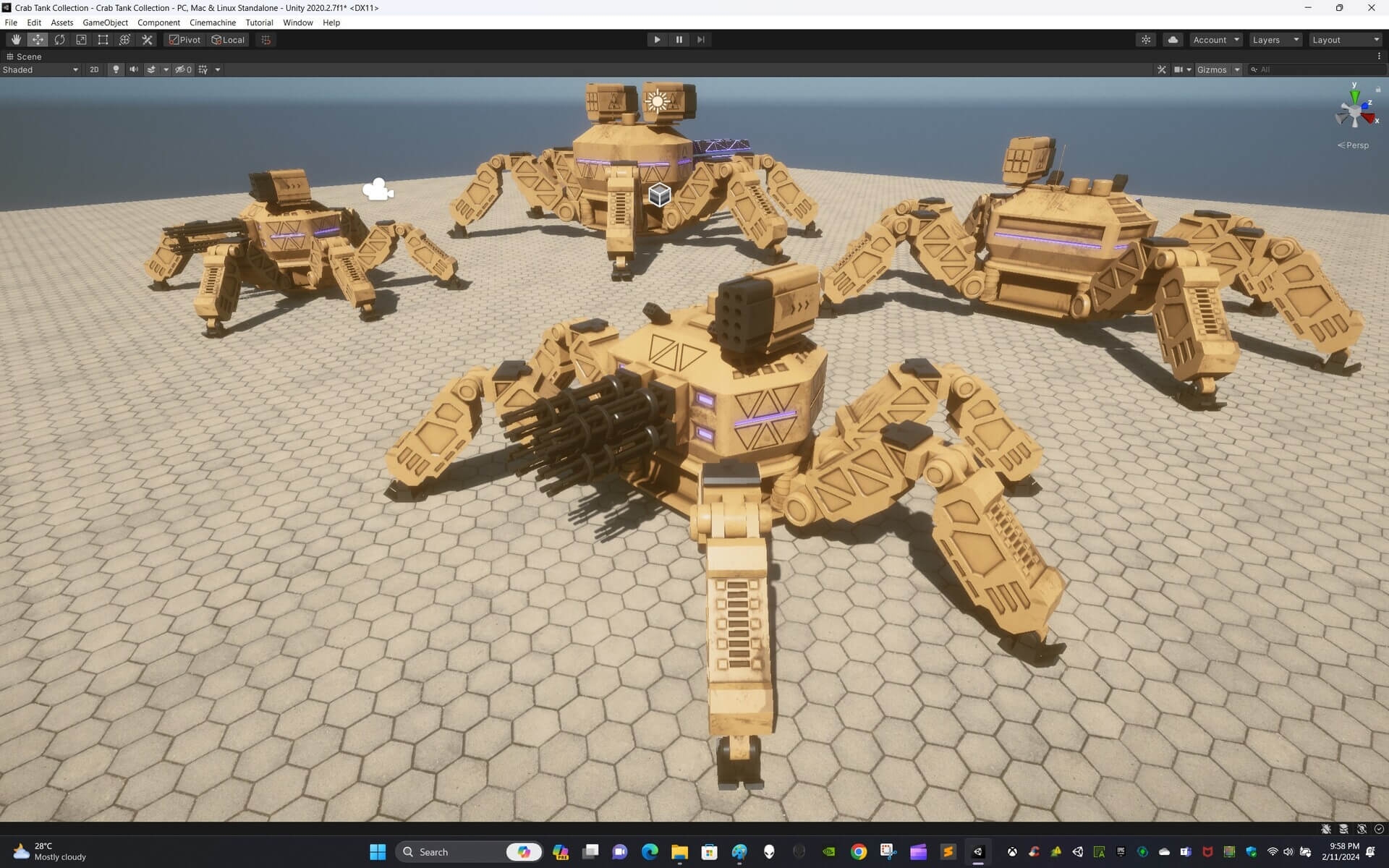 Crab Tank Modular 3D Render, Digital Art by ApuArt