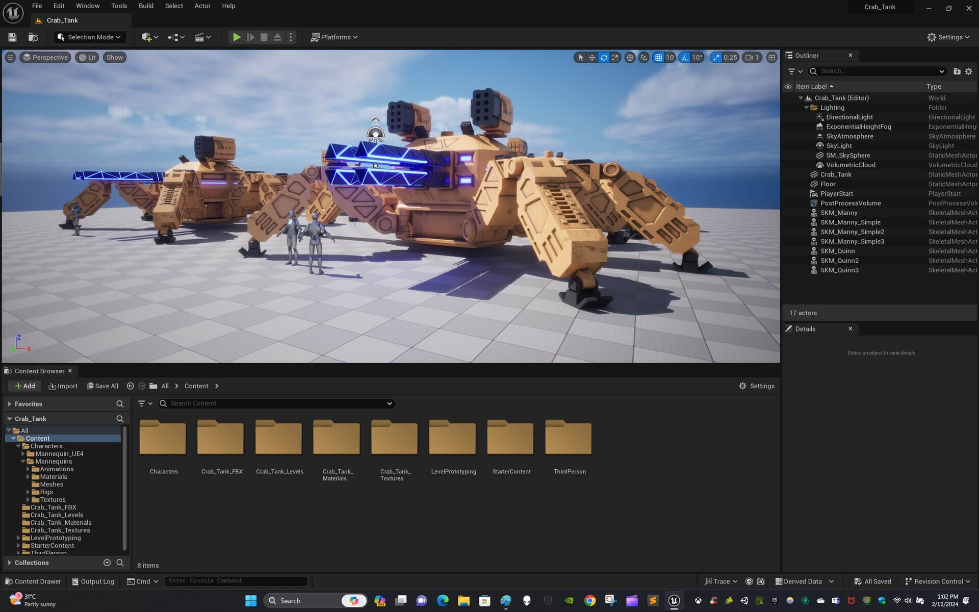 Crab Tank Modular 3D Render, Digital Art by ApuArt