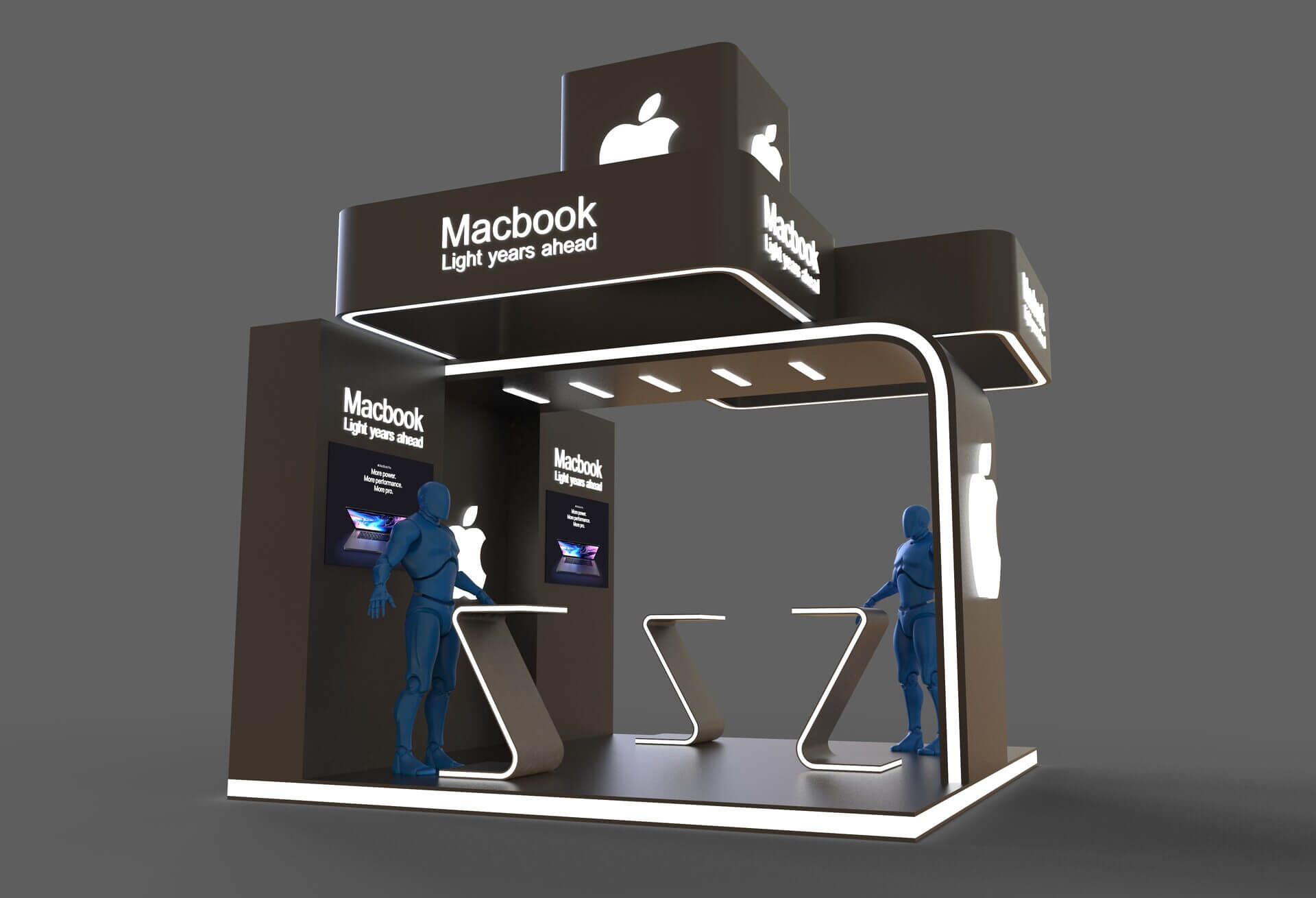 Exhibition Stall 3D Render, Digital Art by ApuArt