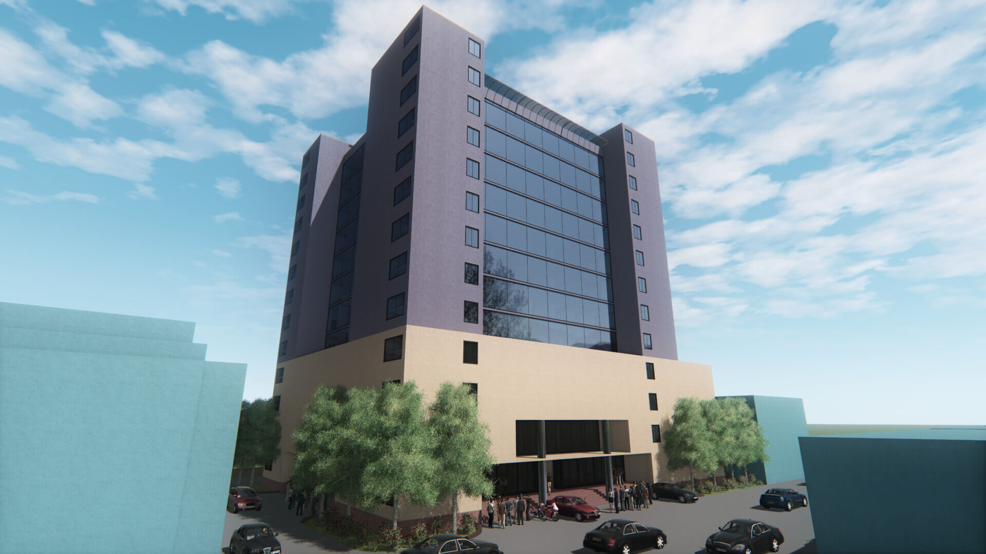 Market building 3D Render, Digital Art by ApuArt