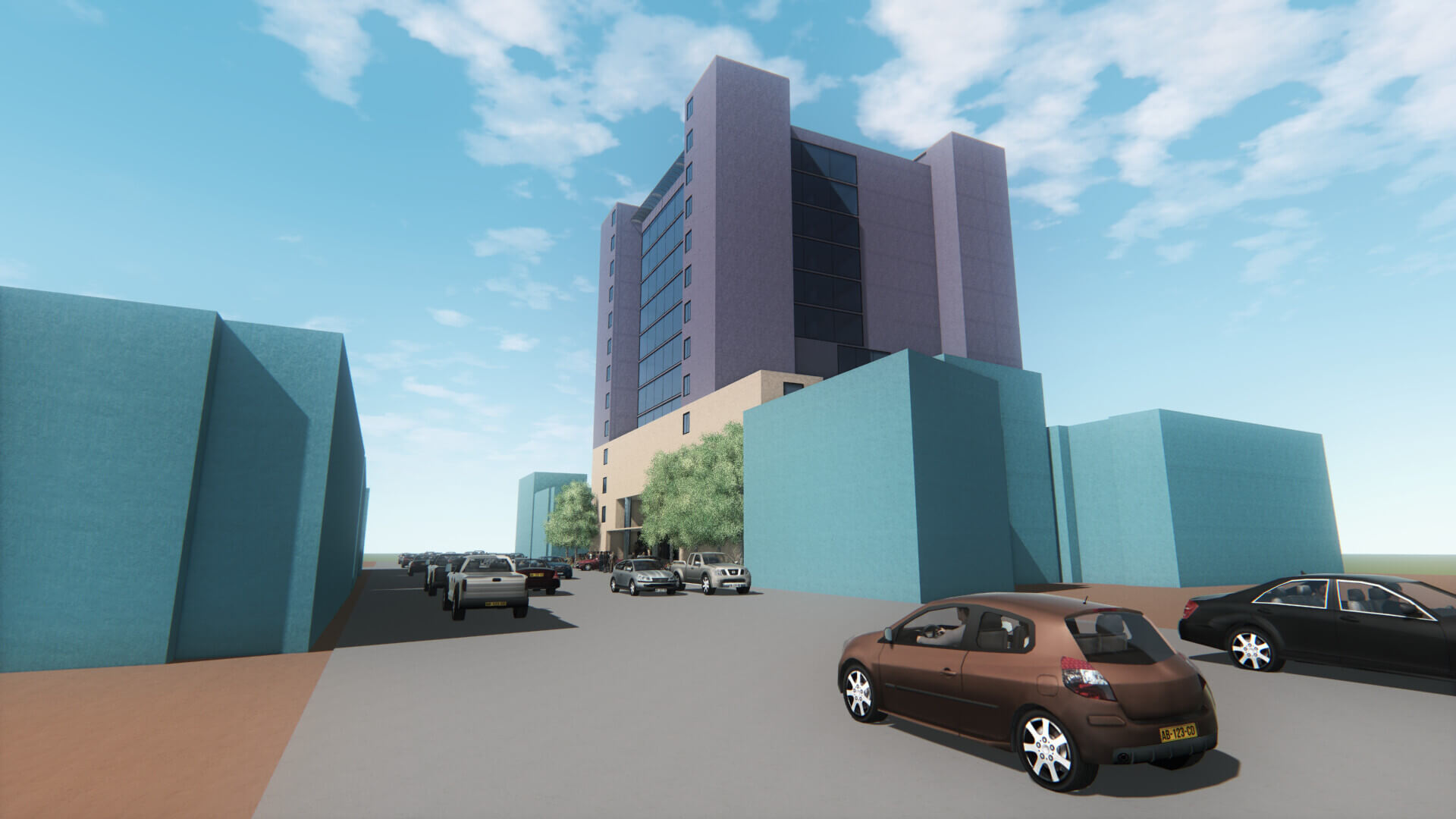 Market building 3D Render, Digital Art by ApuArt