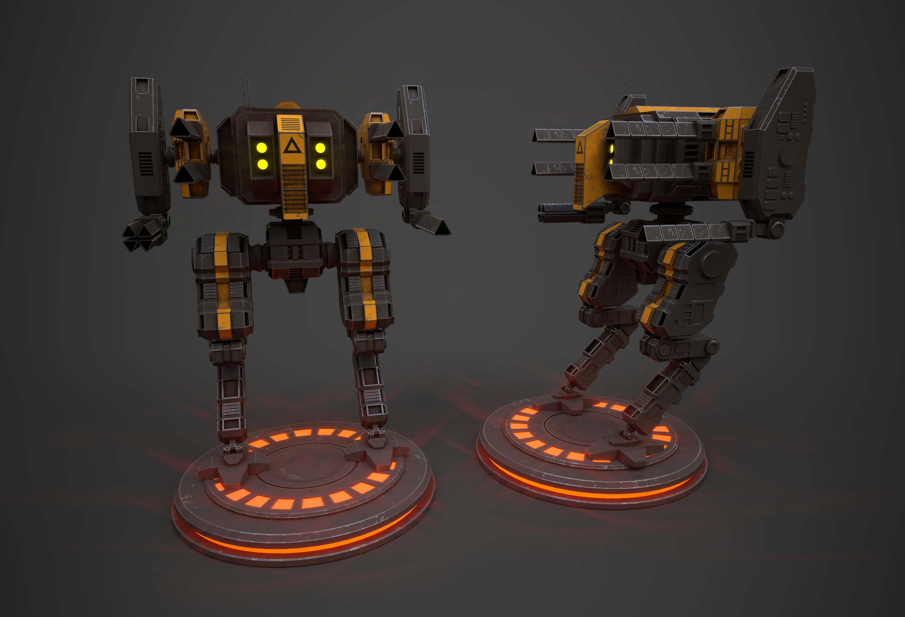 Modular Robot Five 3D Render, Digital Art by ApuArt