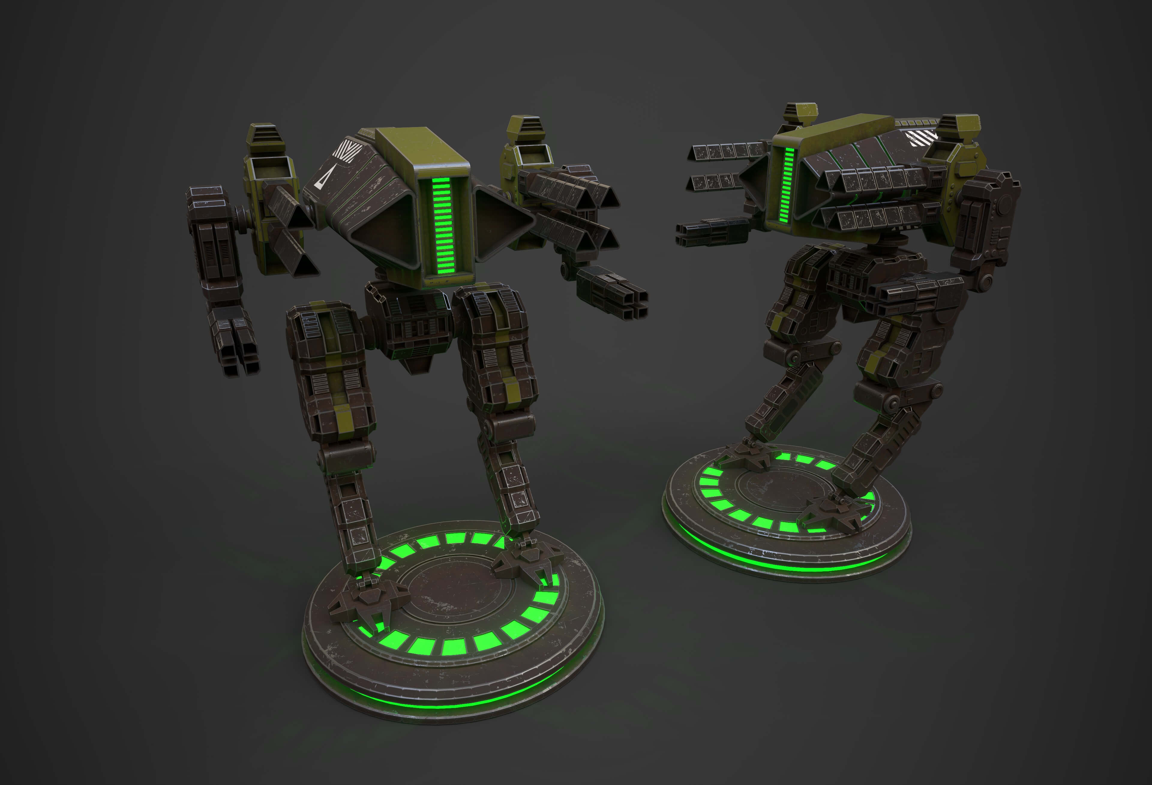 Modular Robot Six 3D Render, Digital Art by ApuArt