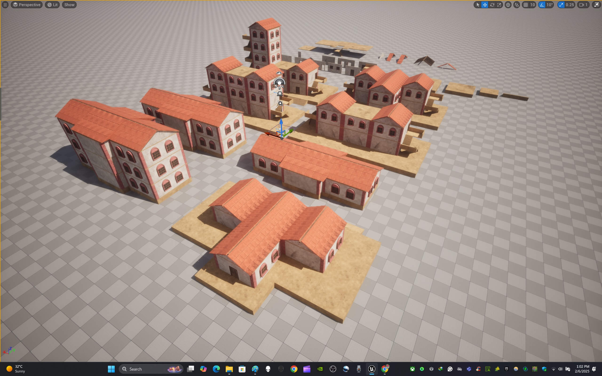 Modular Station Buildings 3D Render, Digital Art by ApuArt