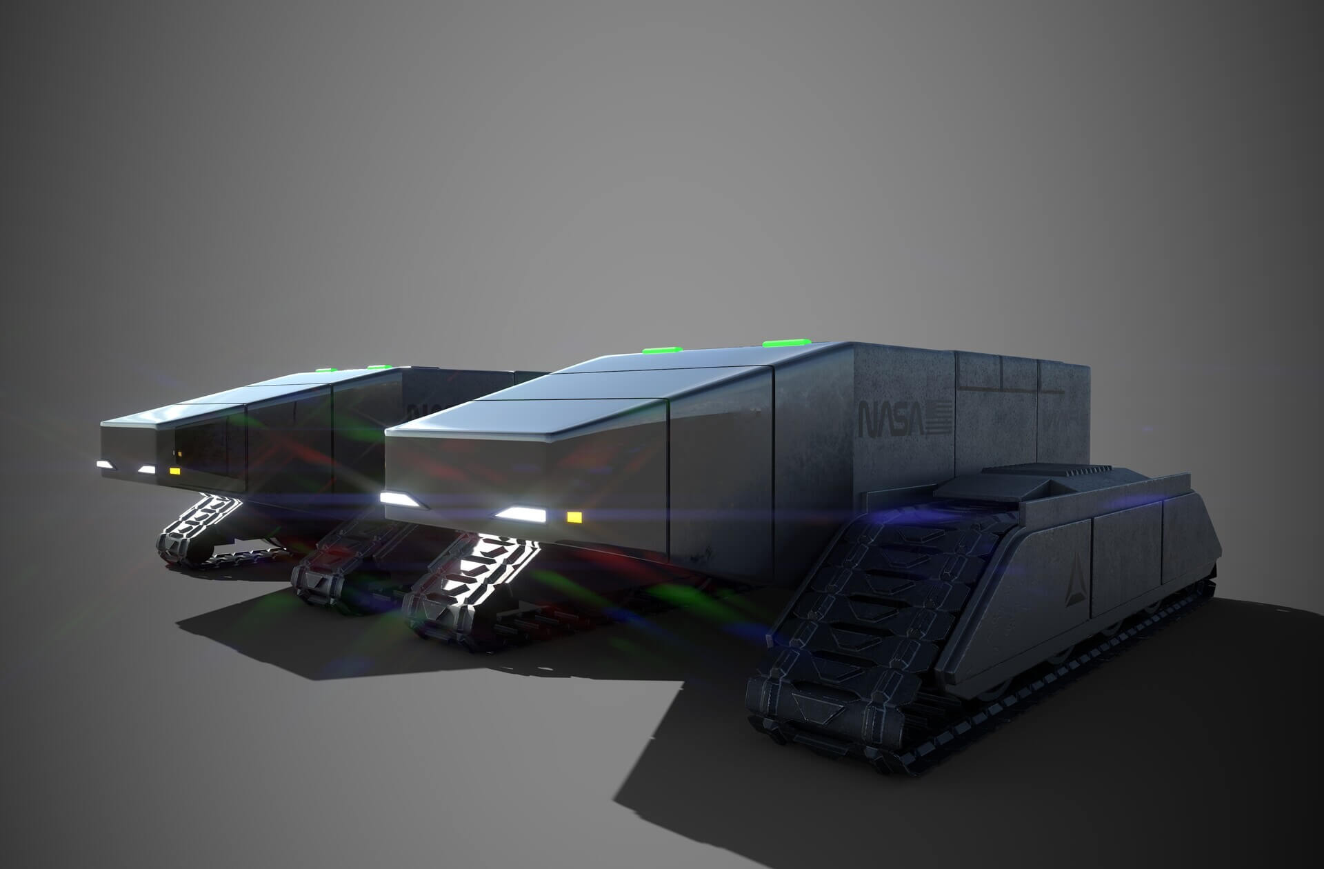 NASA Mars rover 3D Render, Digital Art by ApuArt