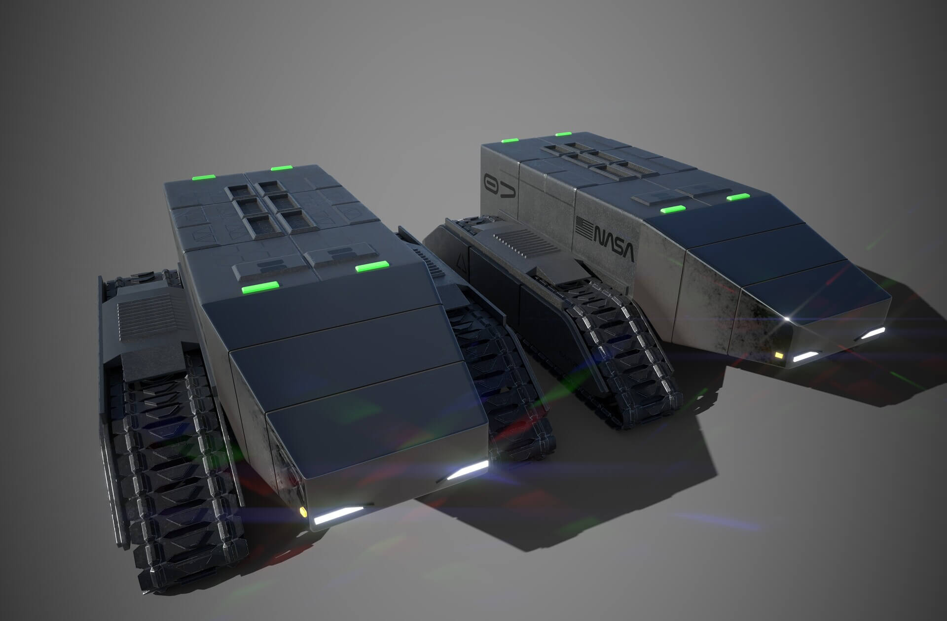 NASA Mars rover 3D Render, Digital Art by ApuArt