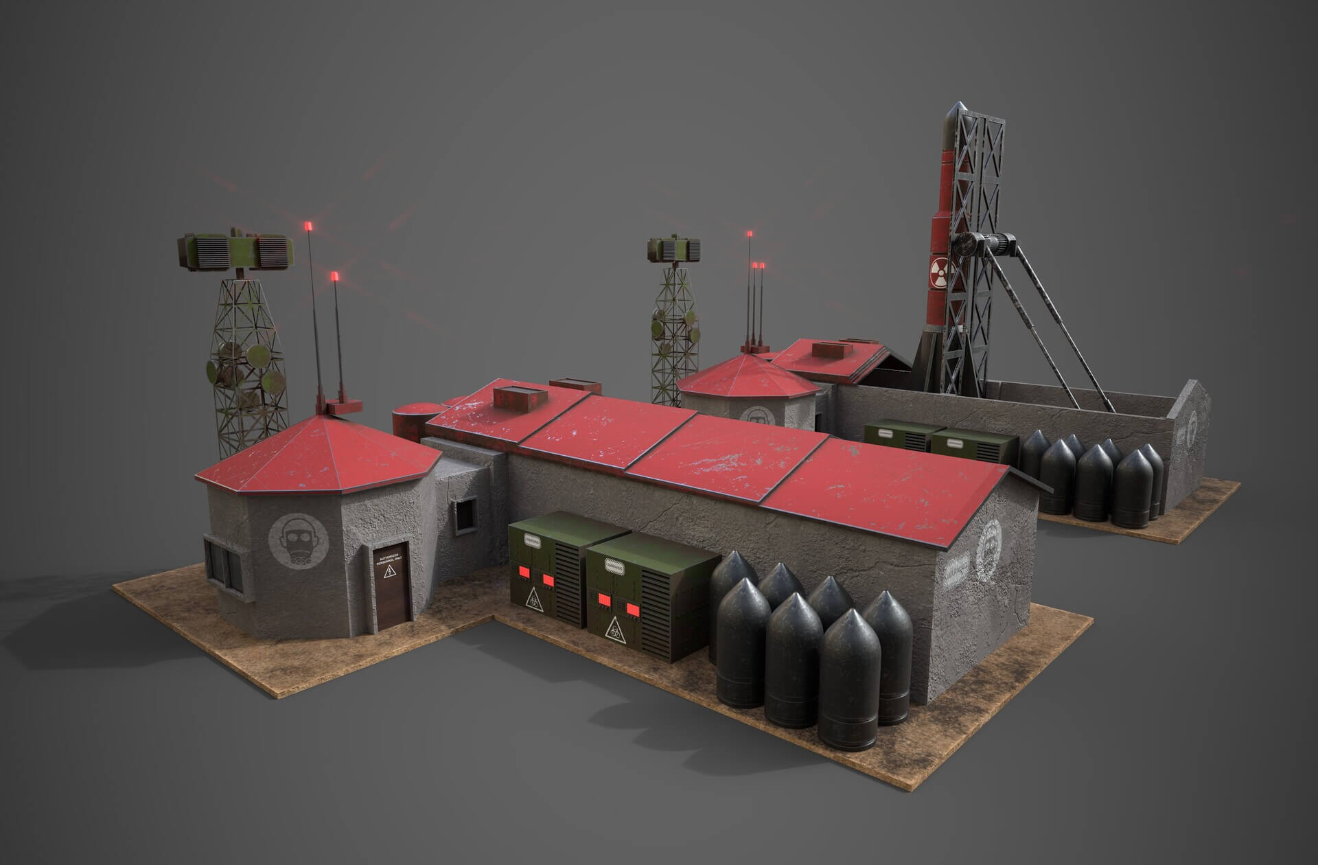 Nuclear silo 3D Render, Digital Art by ApuArt