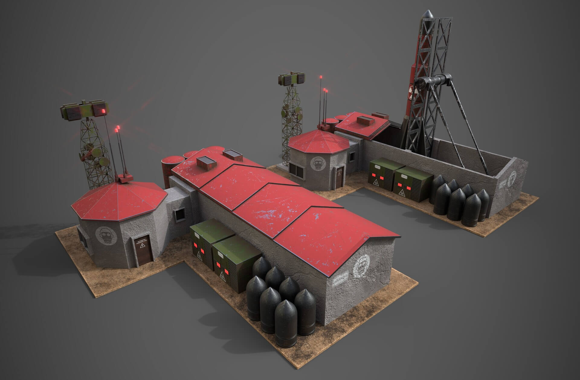 Nuclear silo 3D Render, Digital Art by ApuArt