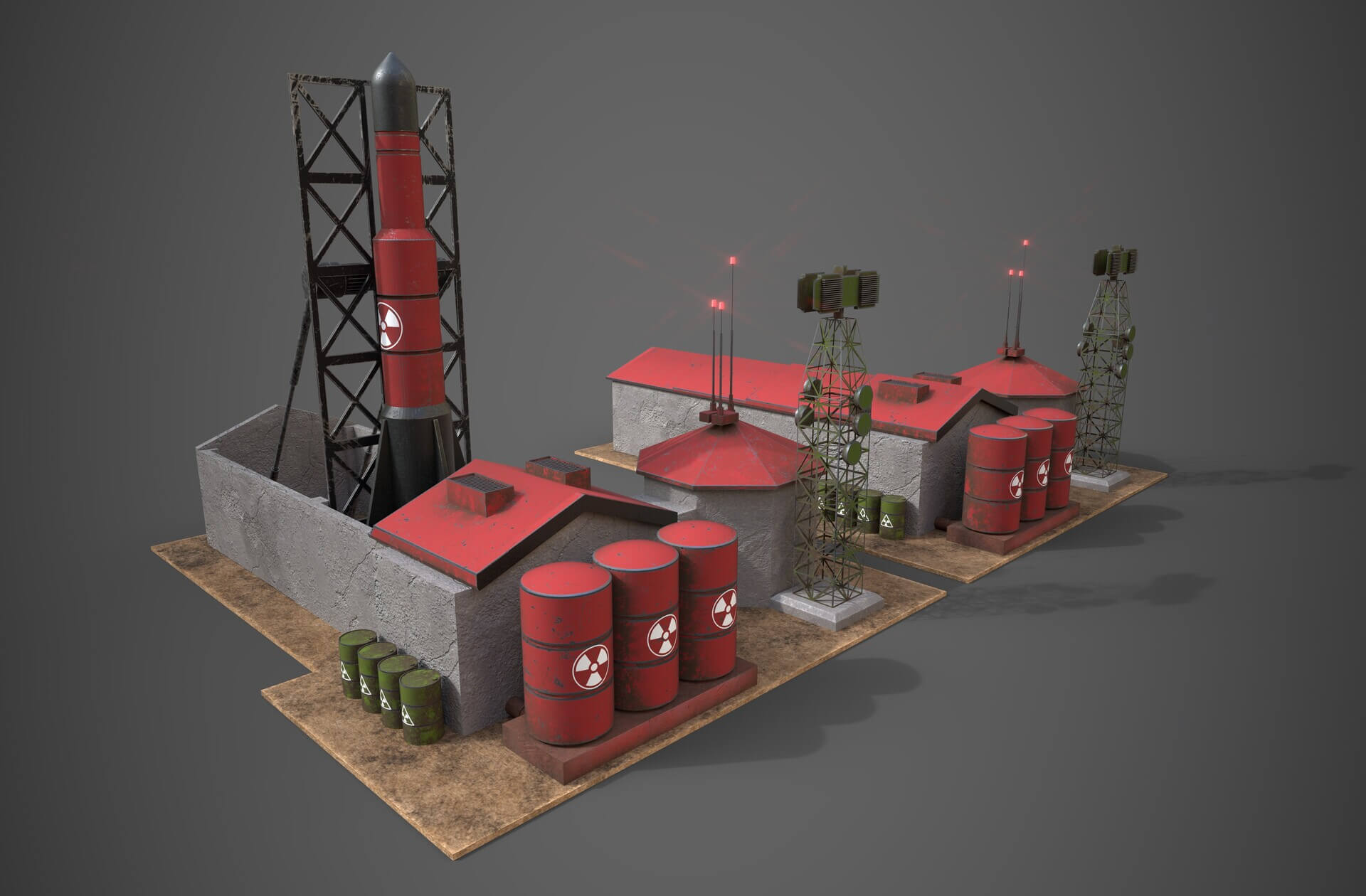 Nuclear silo 3D Render, Digital Art by ApuArt