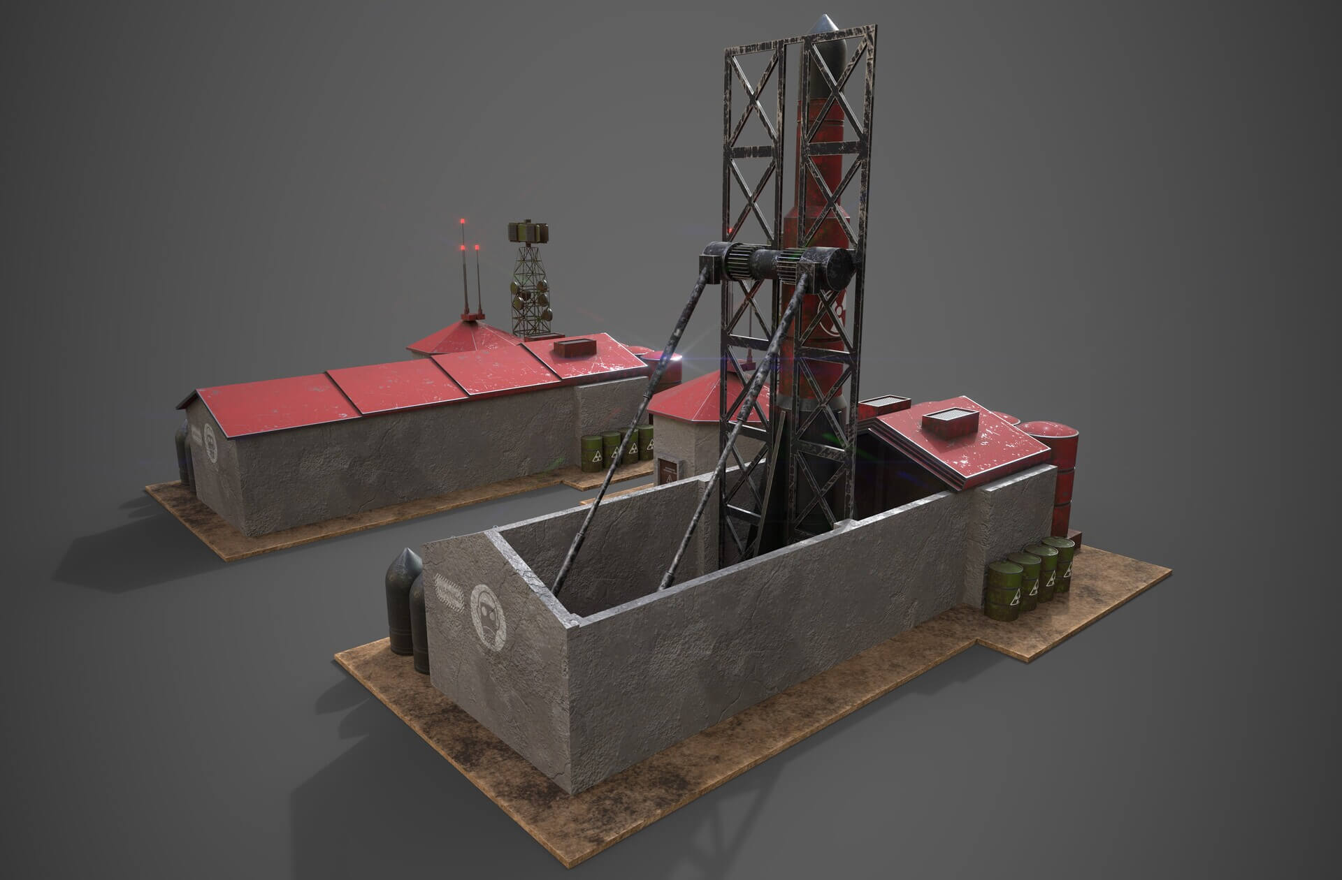 Nuclear silo 3D Render, Digital Art by ApuArt