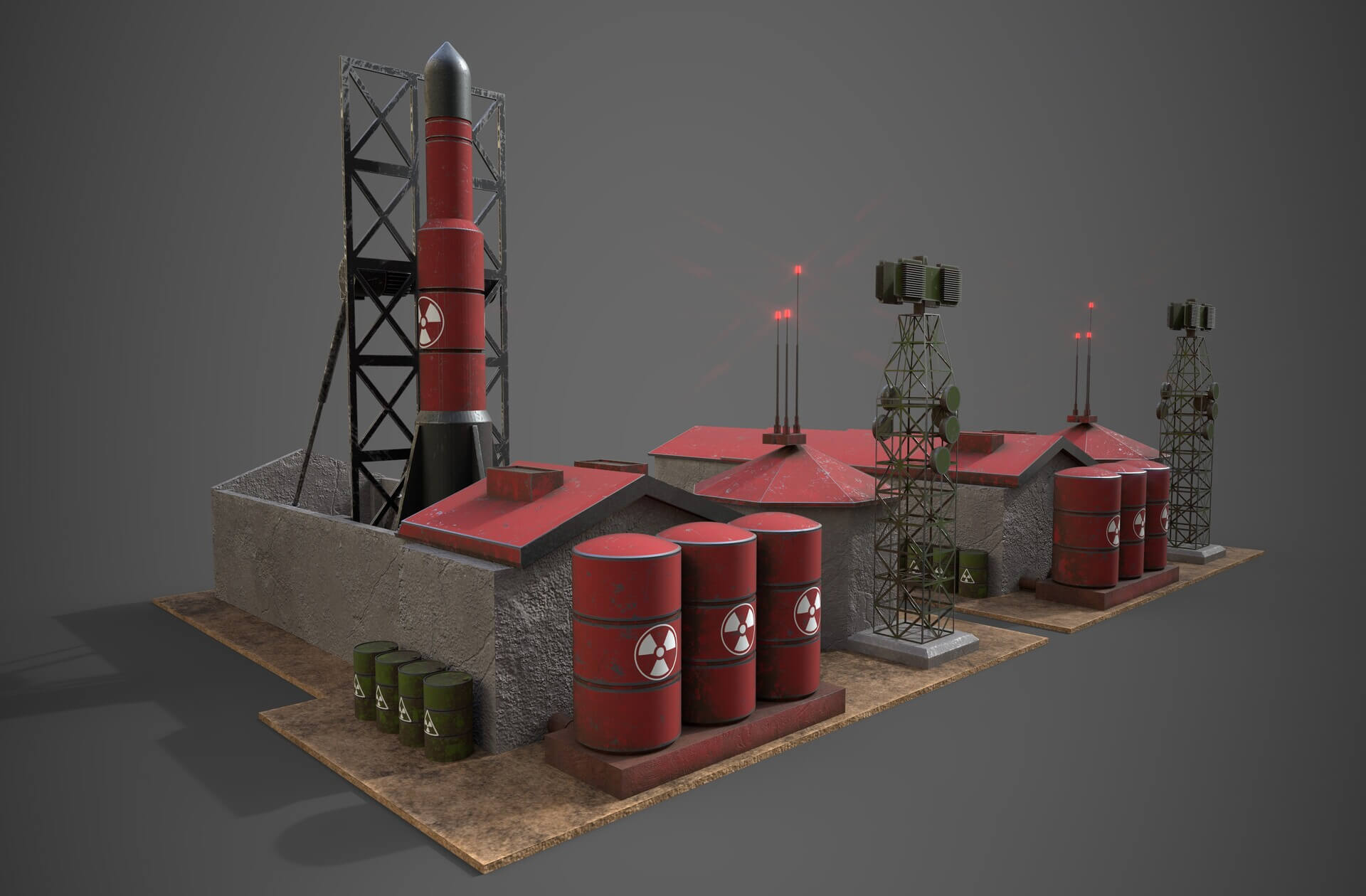 Nuclear silo 3D Render, Digital Art by ApuArt