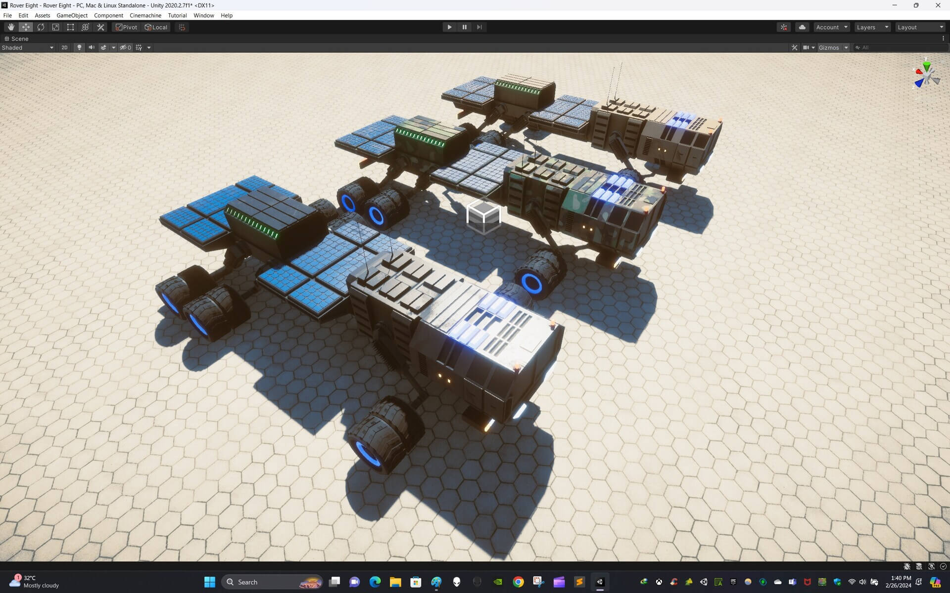 Rover Eight Modular 3D Render, Digital Art by ApuArt