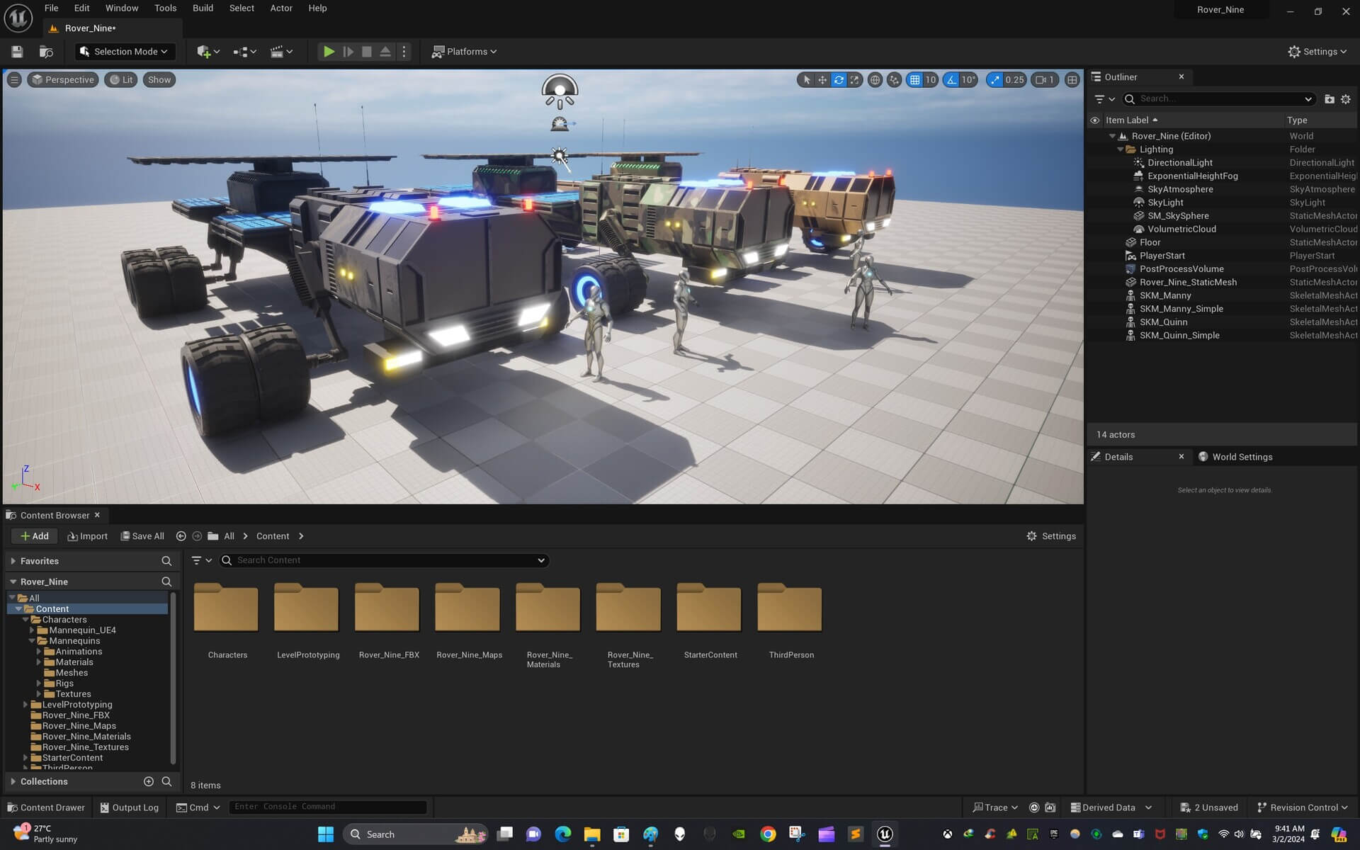 Rover Nine Modular 3D Render, Digital Art by ApuArt