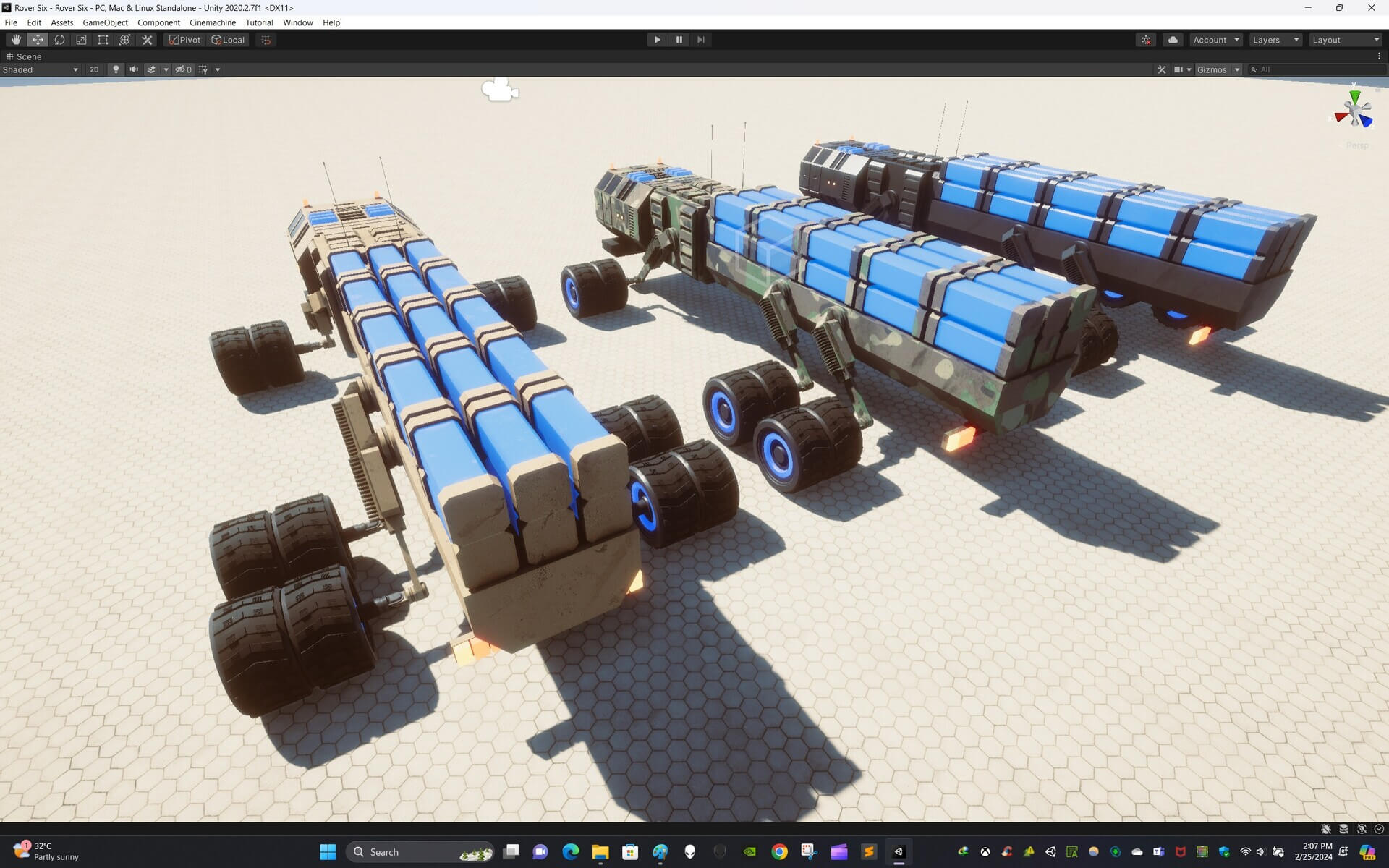 Rover Six Modular 3D Render, Digital Art by ApuArt