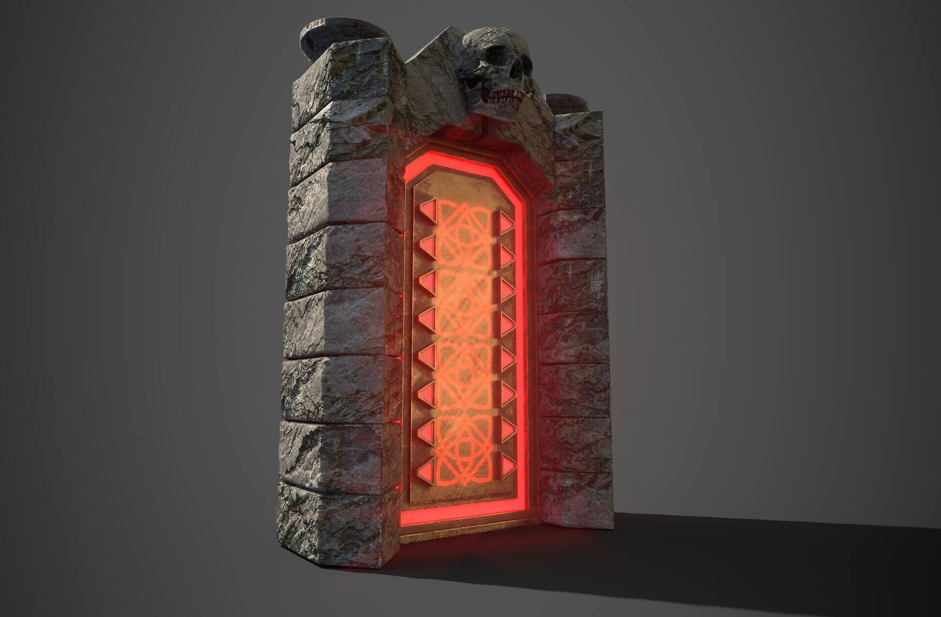 Skull gate 3D Render, Digital Art by ApuArt