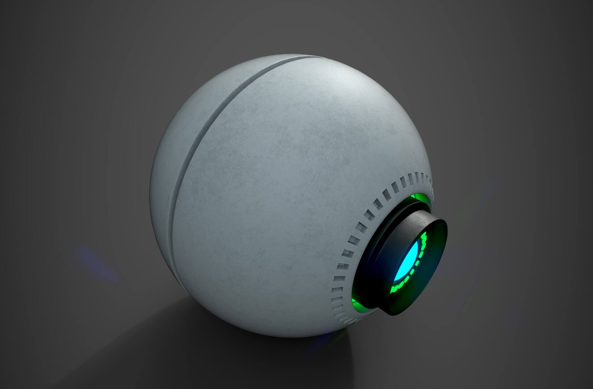 Sphere spy robot 3D Render, Digital Art by ApuArt